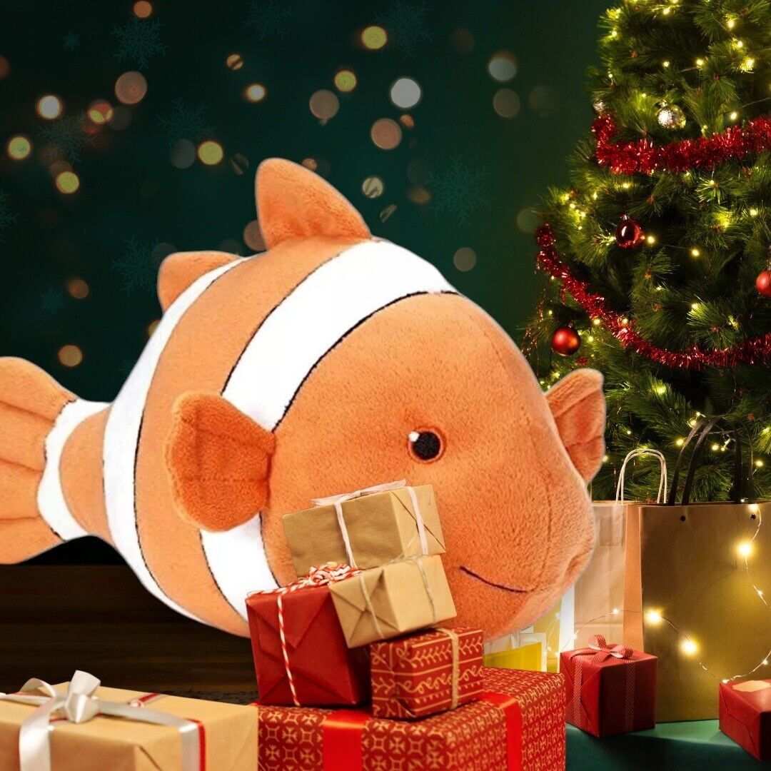 Plush Salina Yoon Clownfish Fish 12" Stuffed Animal Orange Holiday Gift ...