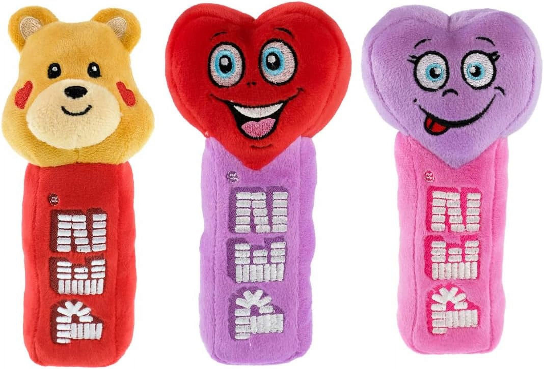 Plush Set with Teddy Bear, and Purple Heart Plush Dispensers, 7" (Set ...