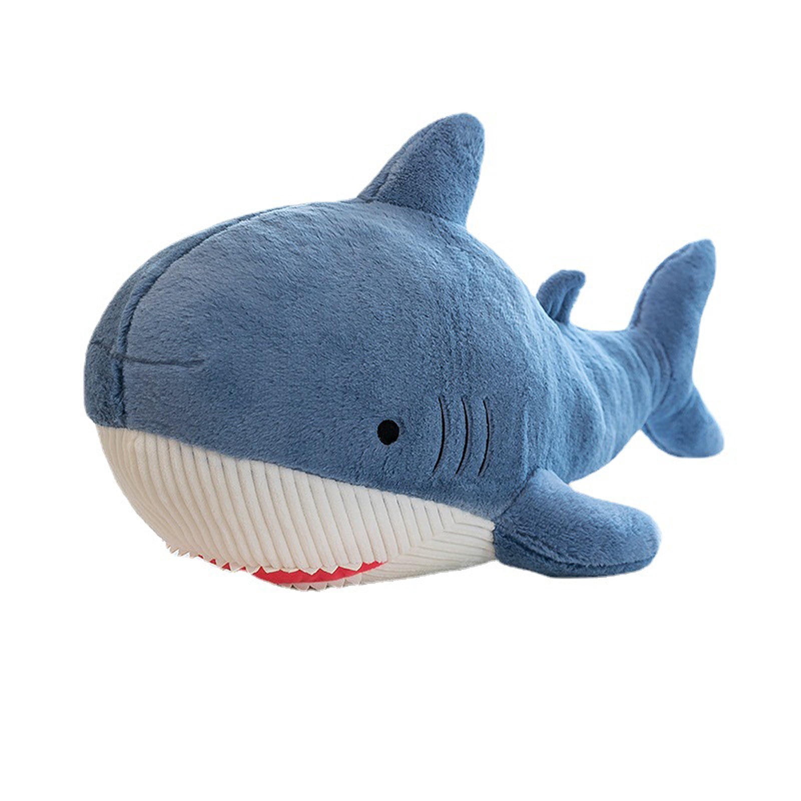 Plush Shark Stuffed Animal Zippered Stuffed Shark Plush Toy, Large ...