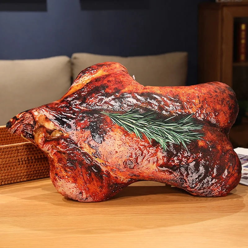 Plush Simulation Food Sausage Chicken Leg Stuffed Pillows Roasted Wing ...