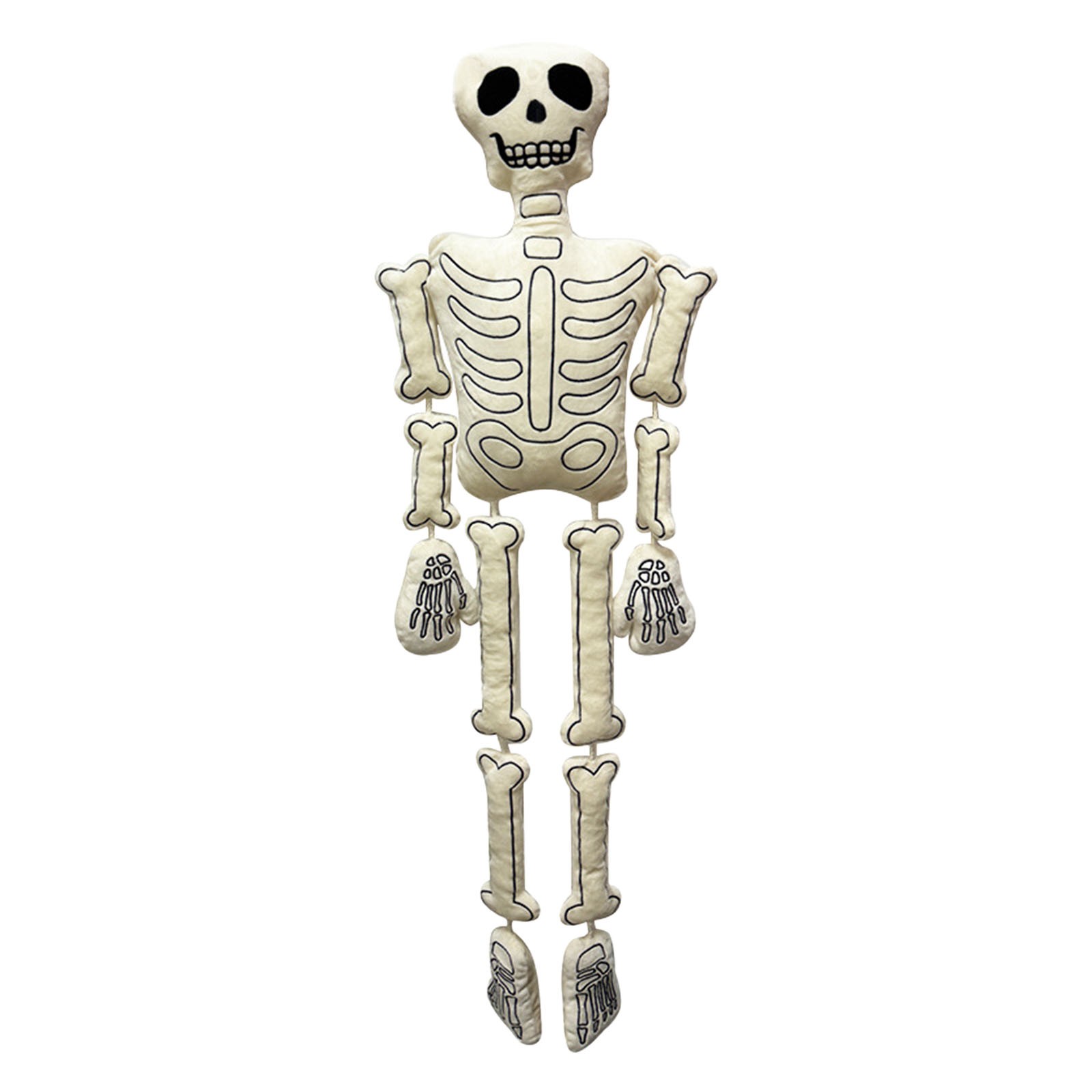 Plush Skeleton 43 Inch Skeleton Doll White Bone Skeleton Plush Pillow ...