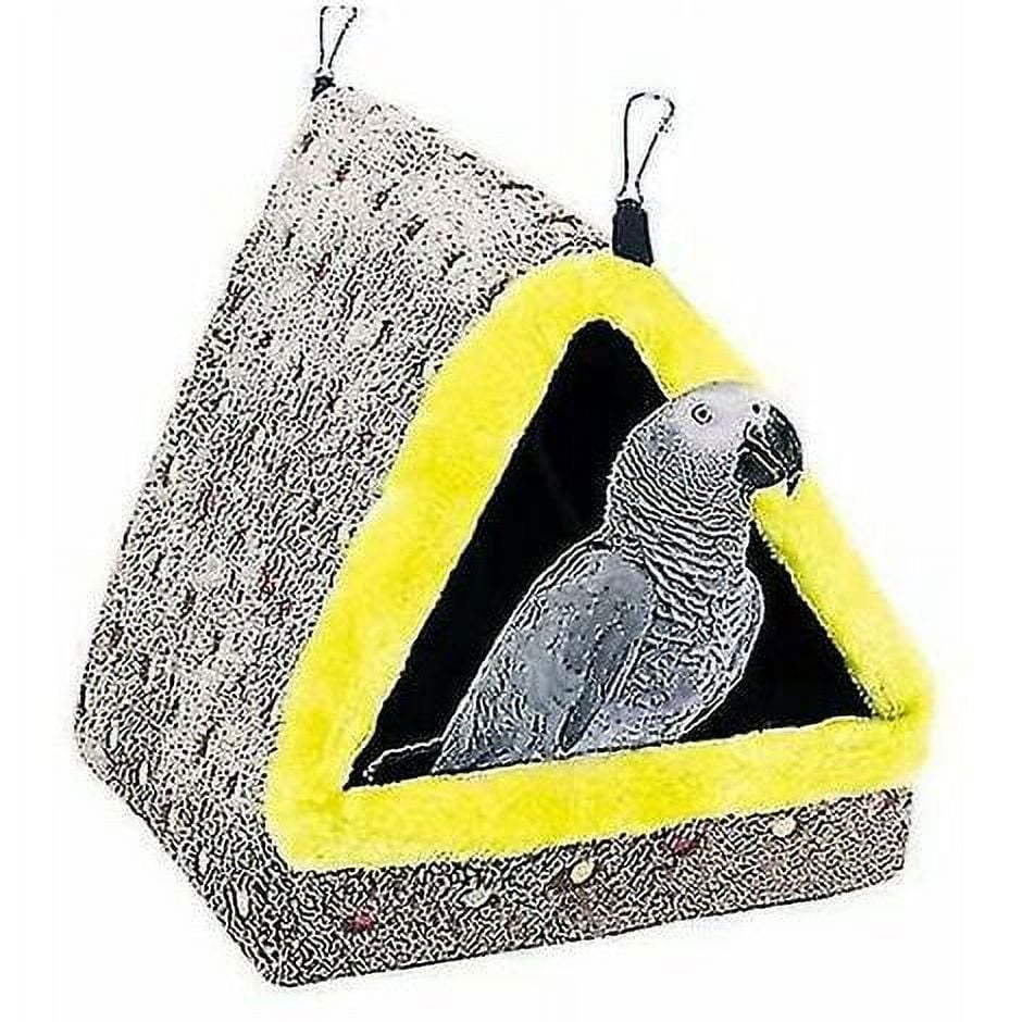 Plush Snuggle Bird Hammock Hanging Snuggle Cave Happy Hut Bird Parrot ...