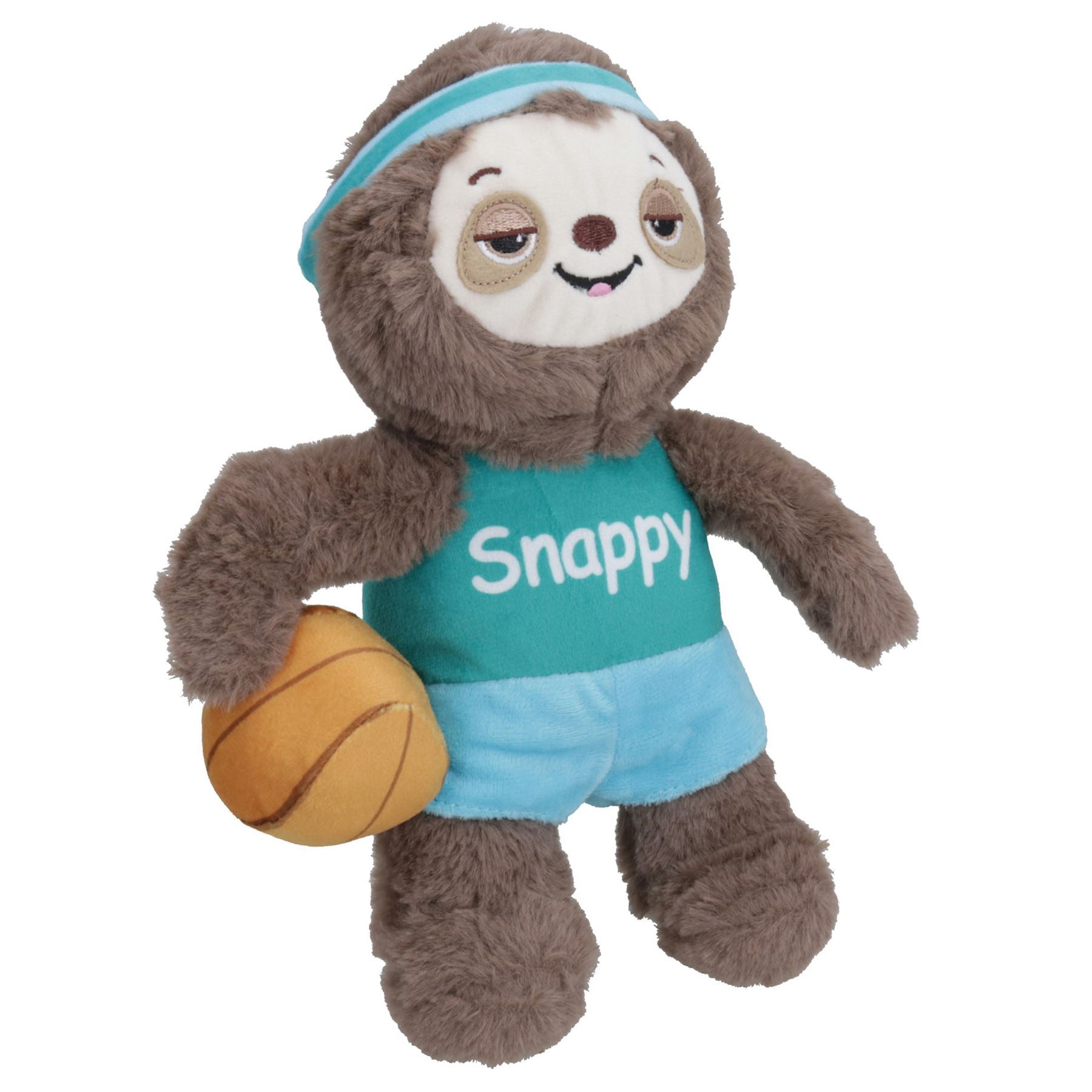 Plush Soft Sporty Sloth Snappy Dog Toy Cuddly Play Toy Gift With Squeak ...