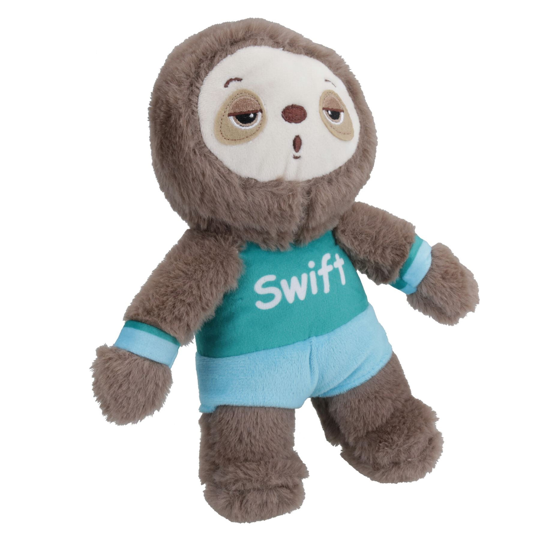 Plush Soft Sporty Sloth Swift Dog Toy Cuddly Play Toy Gift With Squeak ...