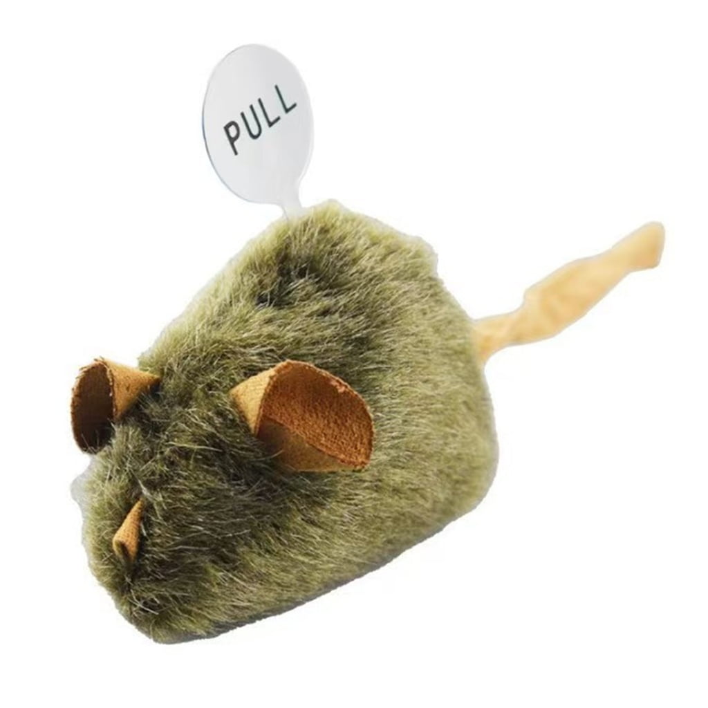 Plush Squeaky Plush Mice Cats Toy Automatic Electronic Moving Mouse ...