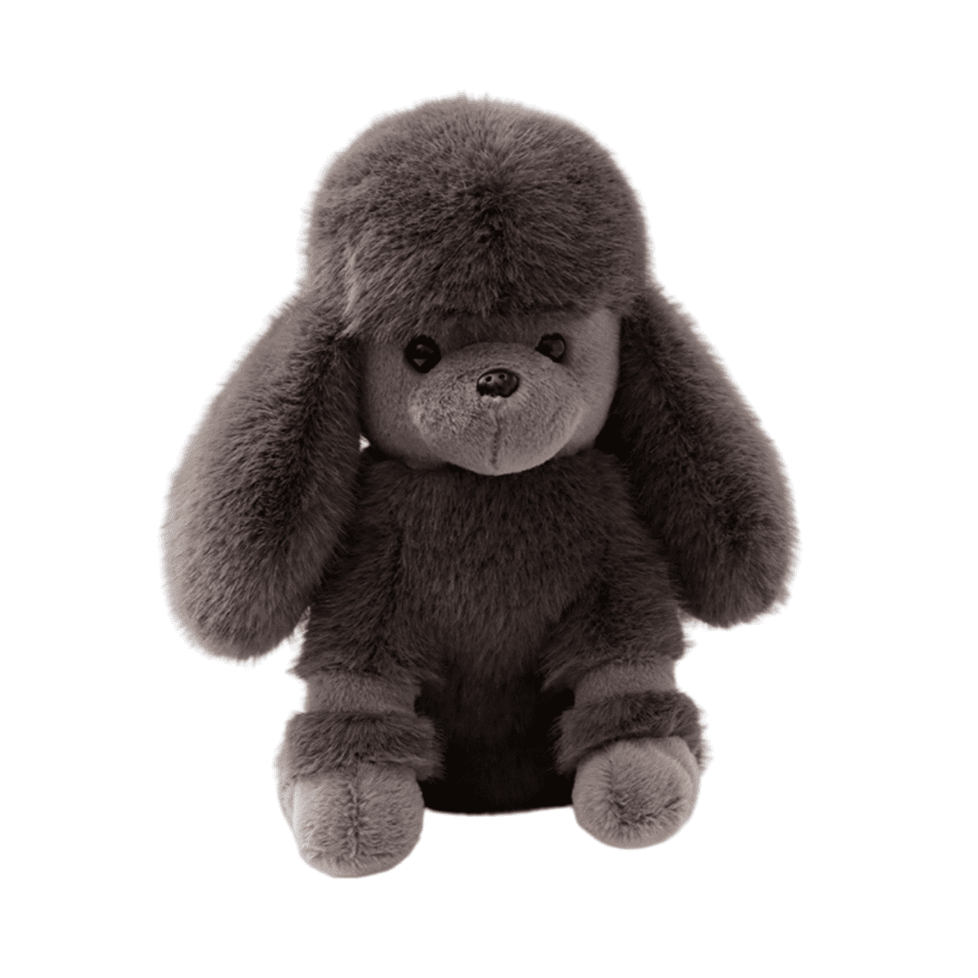 Plush Standard Poodle Plush Toy - Realistic Three Colors Poodle Stuffed ...