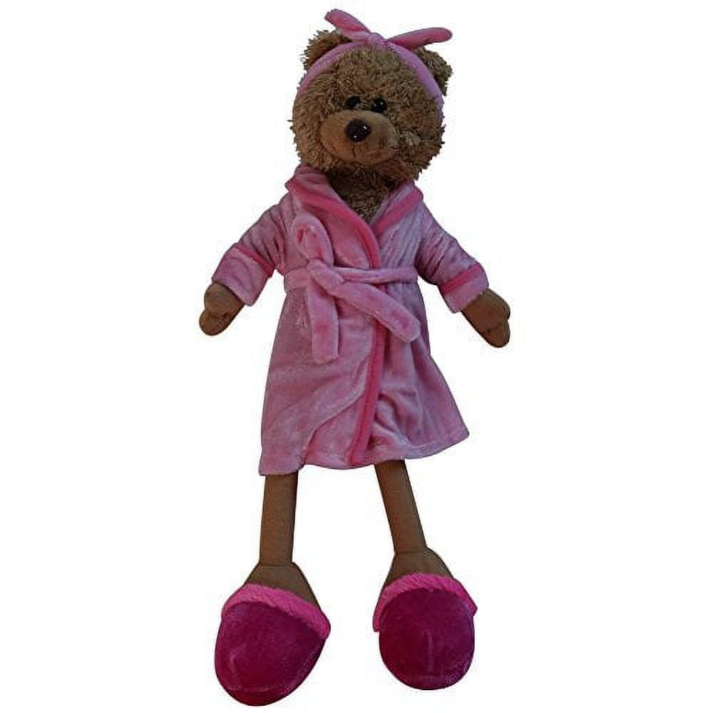 Plush Stuffed Animal 10 Pink Day Spa Teddy Bear - Walmart.com