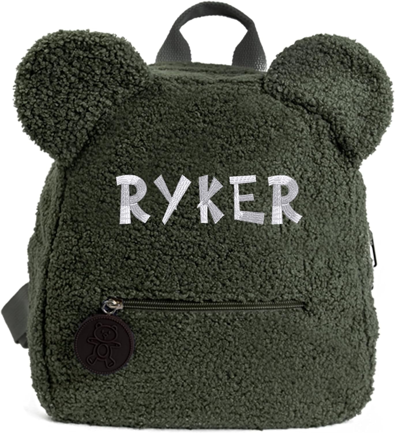 Plush Teddy Bear Backpack Custom Cute Fuzzy Bear Ears Head Backpack ...
