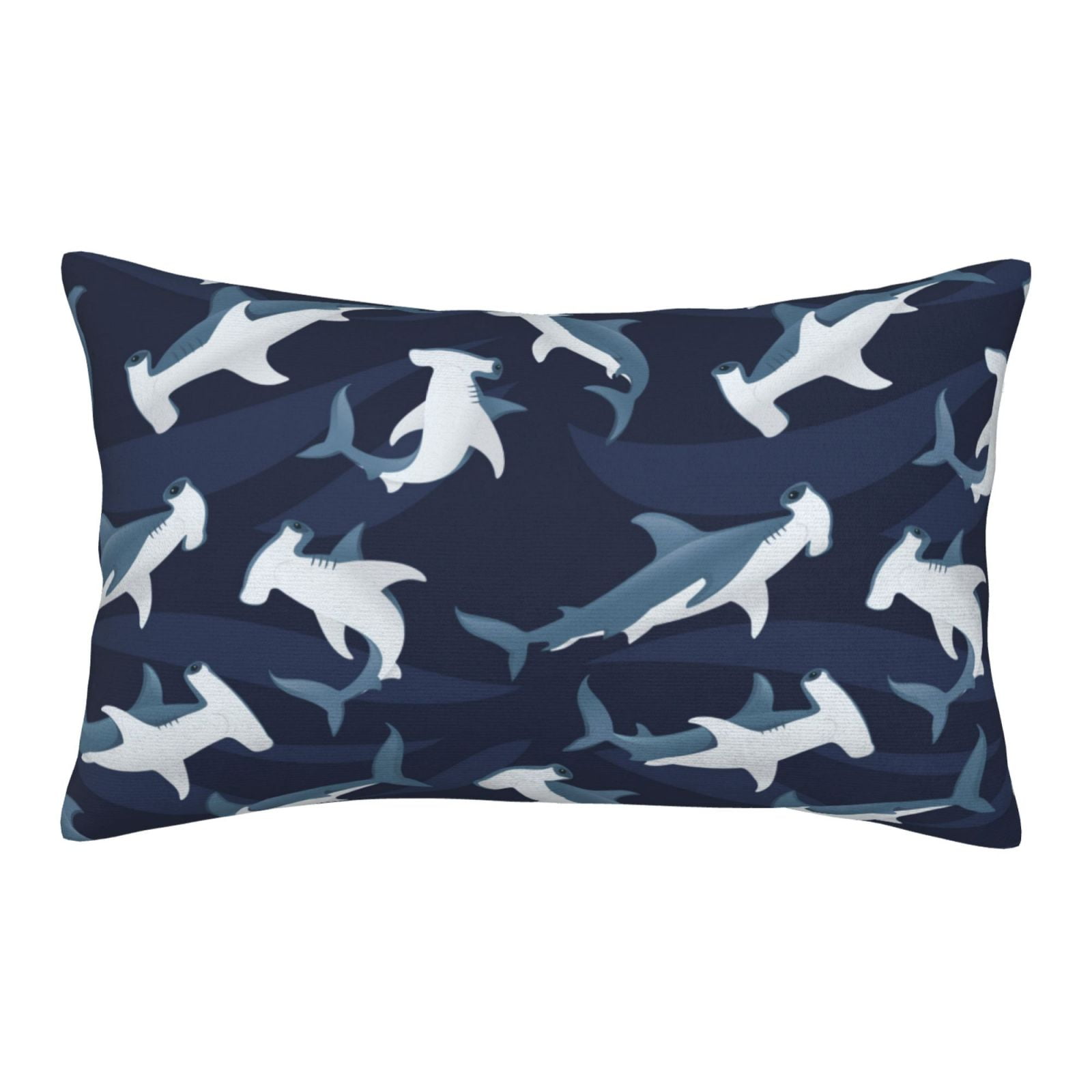 Plush Throw Pillow Covers, Cartoon Cute Hammerhead Shark Pillow Cases ...