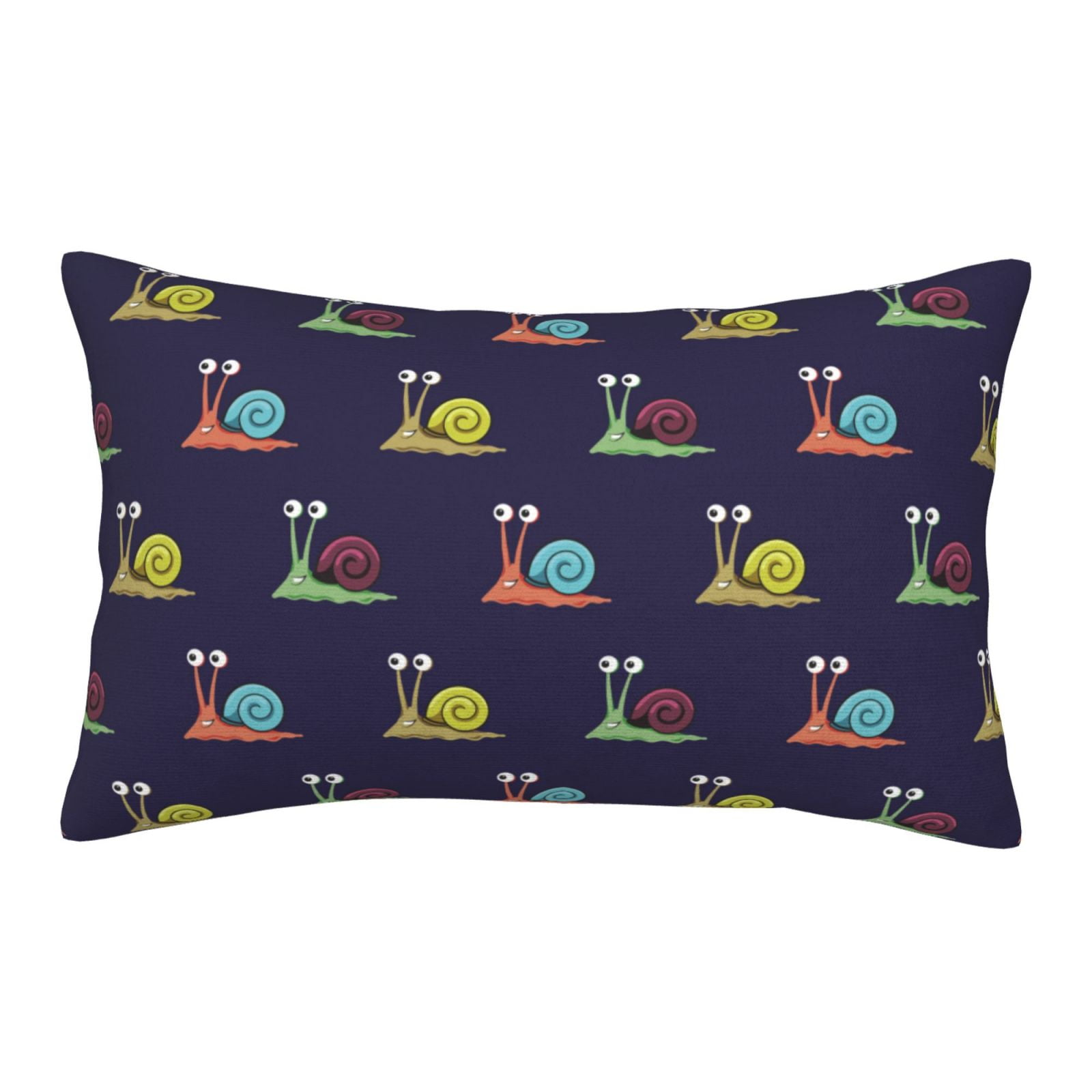 Plush Throw Pillow Covers, Funny Snail Prints Pillow Cases with ...