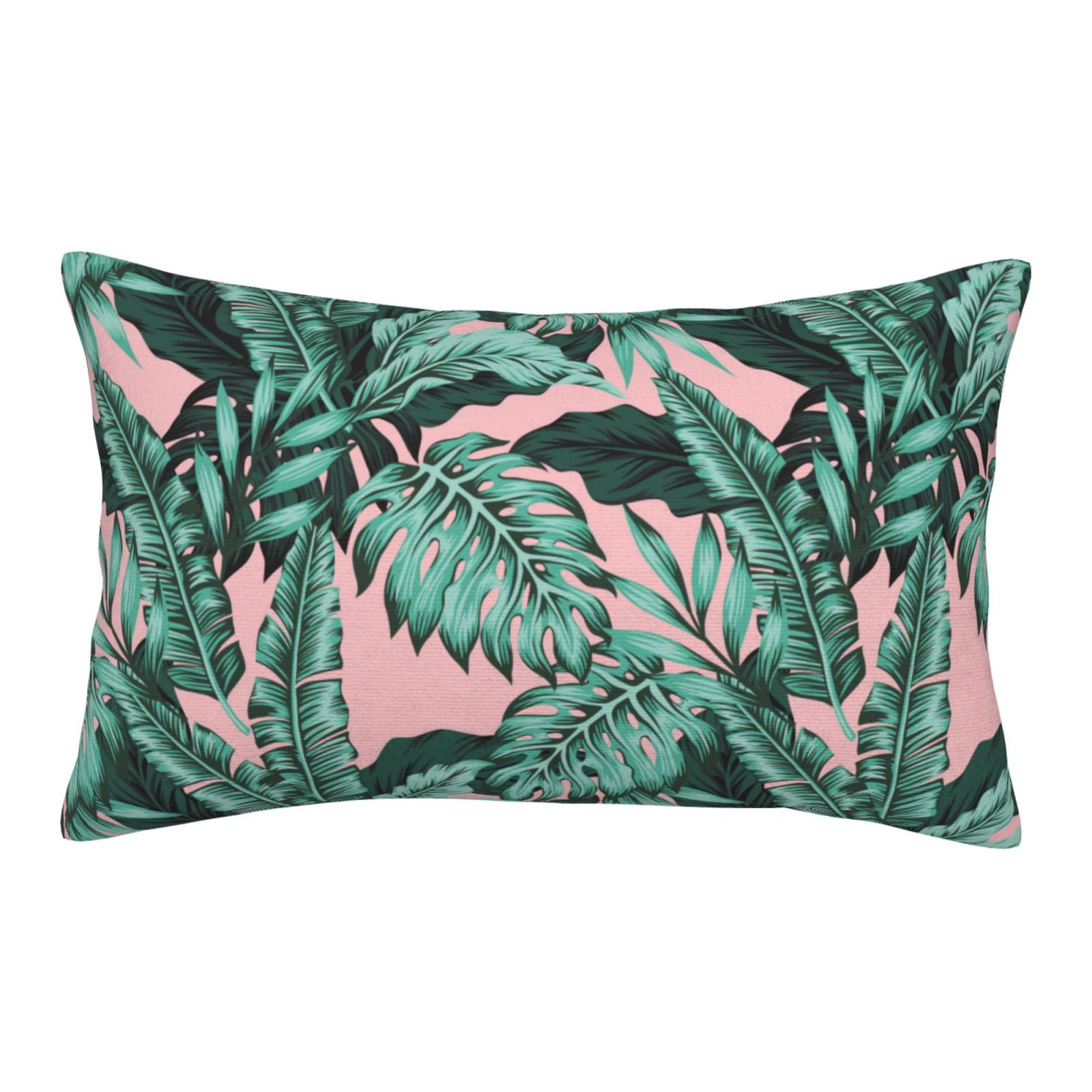 Plush Throw Pillow Covers, Summer Green Tree Pillow Cases with ...
