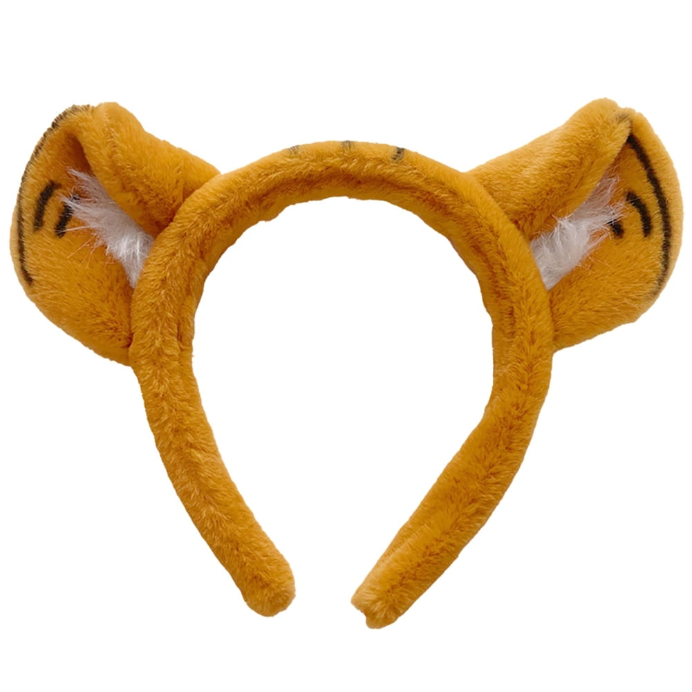 Plush Tiger Headband Tiger Ear Headband Tiger Head Doll Headband Tiger ...