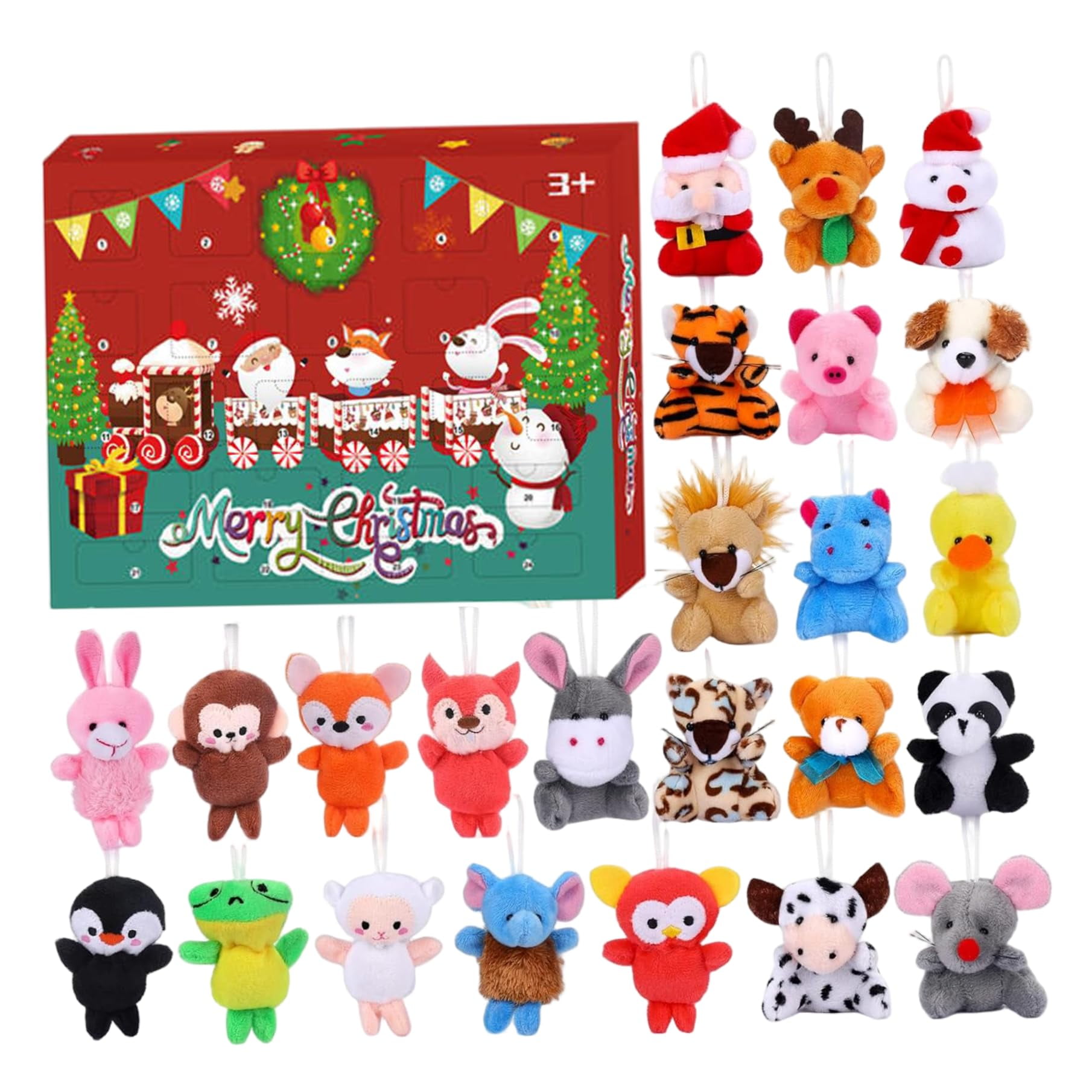 Plush Toy Advent Calendar 2025, 24 Days Christmas Countdown Calendar ...