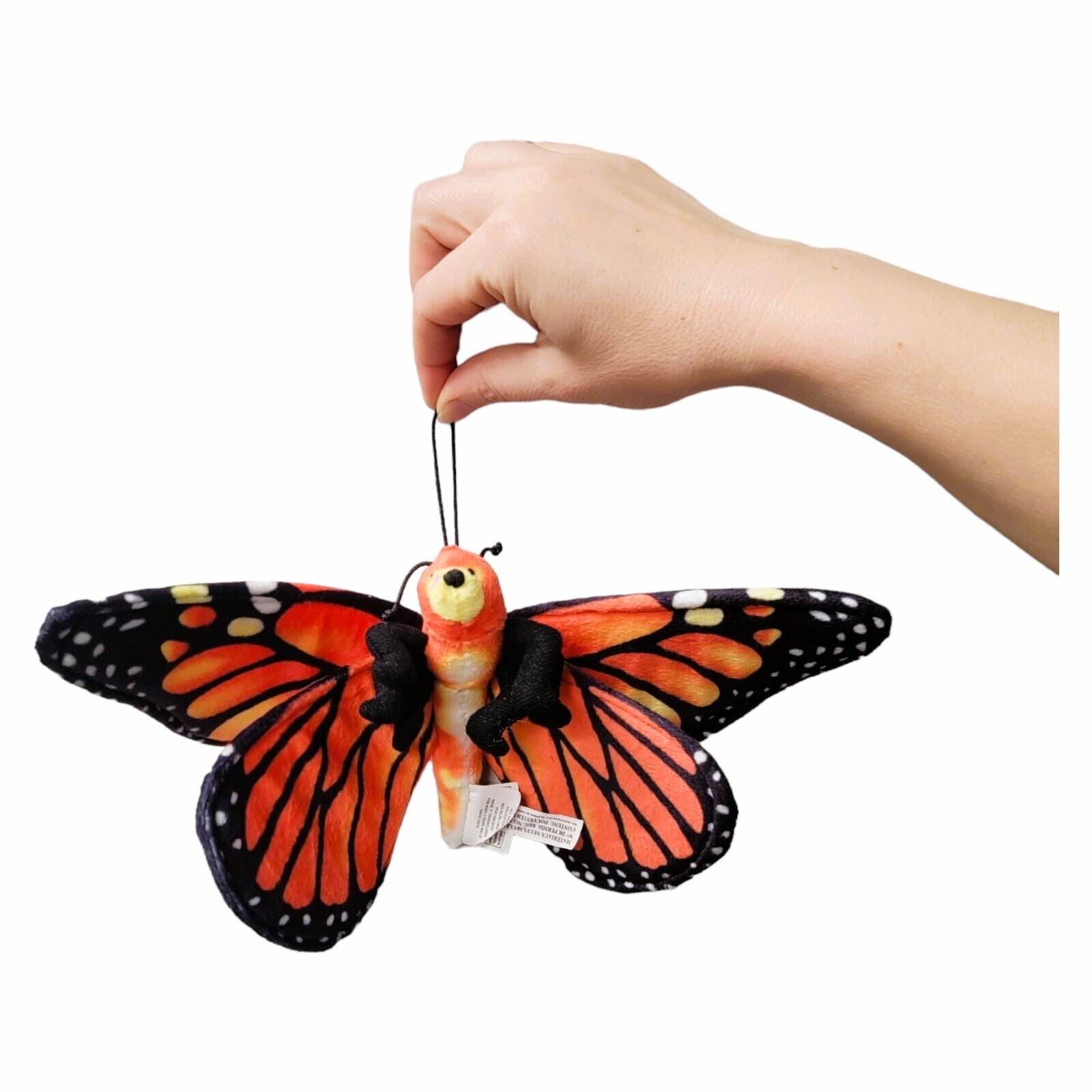Plush Toy Butterfly (Orange Monarch - Double Wigs) 11 inch Wide ...