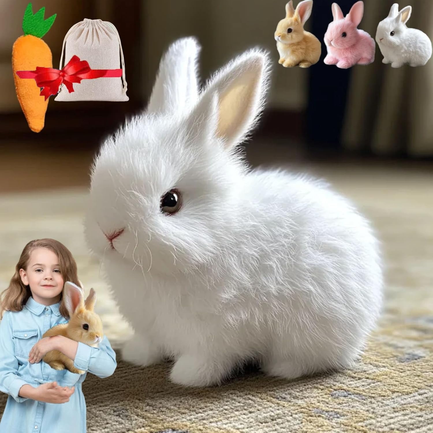 Plush Toy Clearance! Kalbooz Realistic Robot Bunny, Bunny - My ...