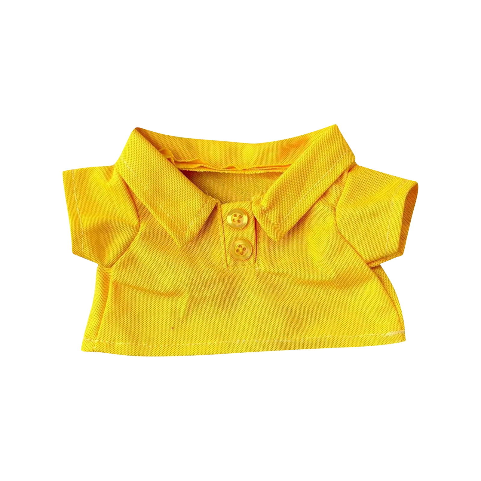 Plush Toy Clothes - Yellow Polo - Shirt For Stuffed Animals, Ideal For ...