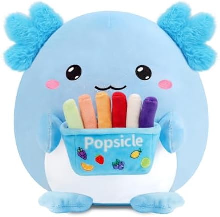 Plush Toy, Cute Stuffed Animal Holding Popsicles, Soft Plushie Gifts ...
