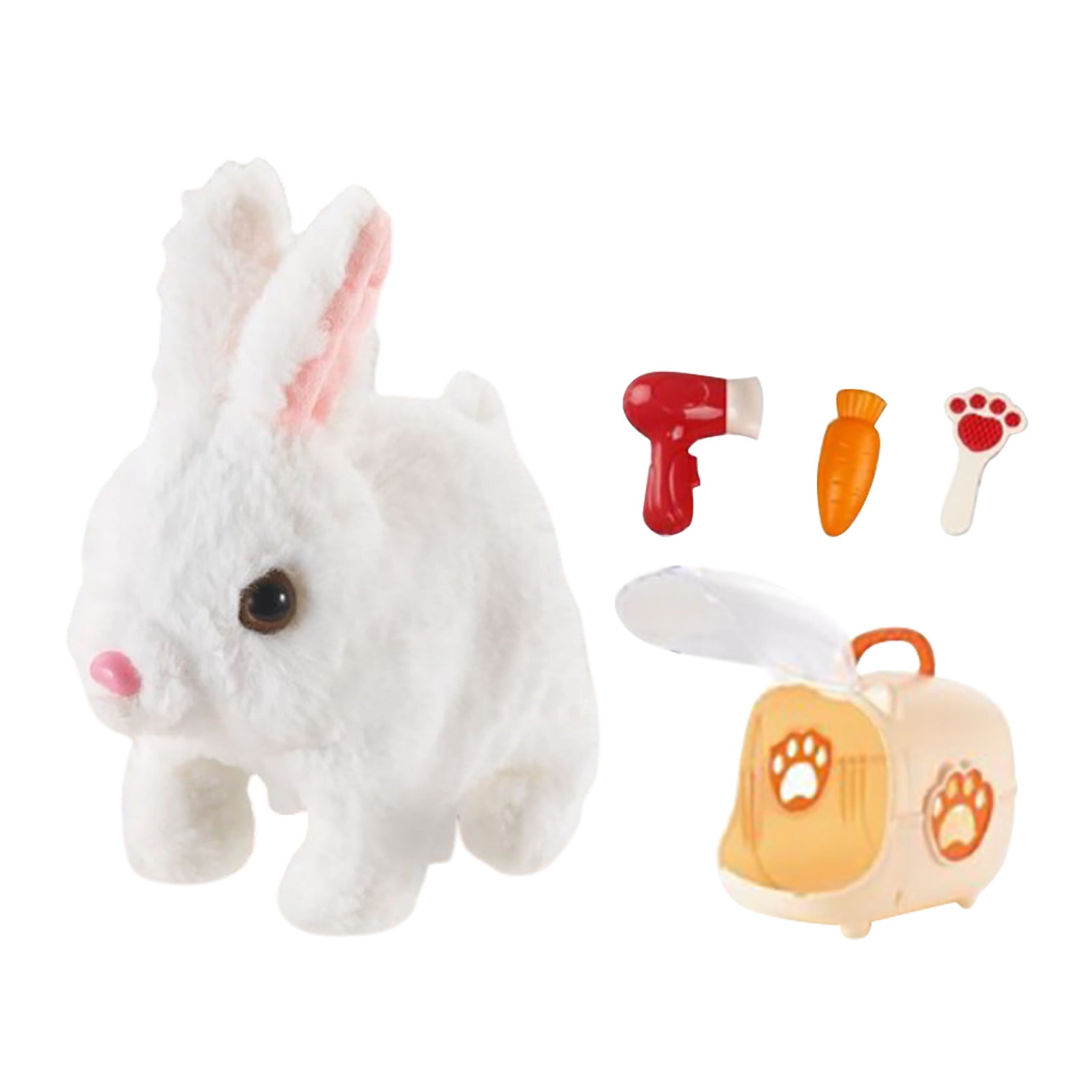 Plush Toy Rabbit Electronic Interactive Rabbit Walking Rabbit Toy for ...