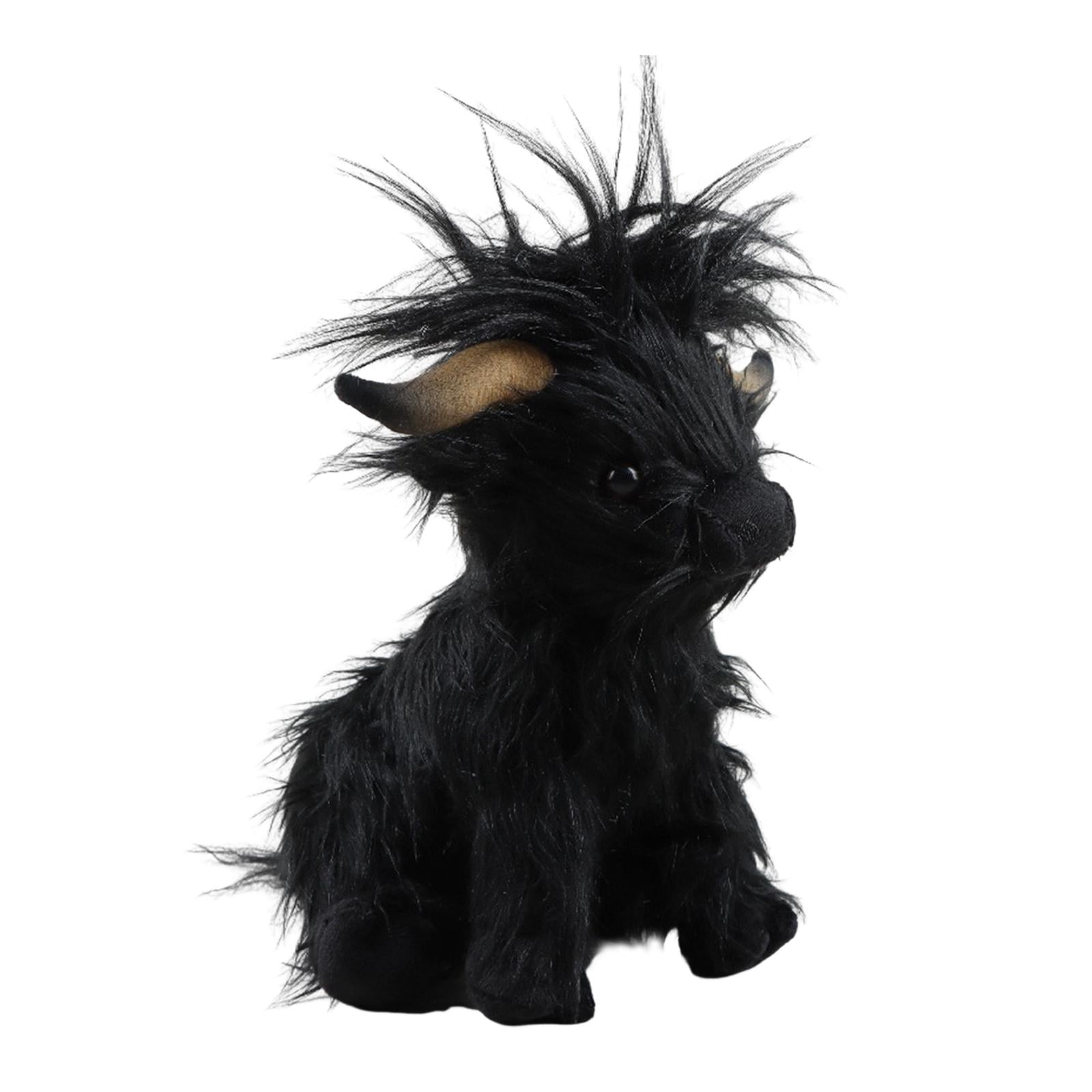 Plush Toy Stuffed Animal Scottish Accompany Ornament Cattle Realistic ...
