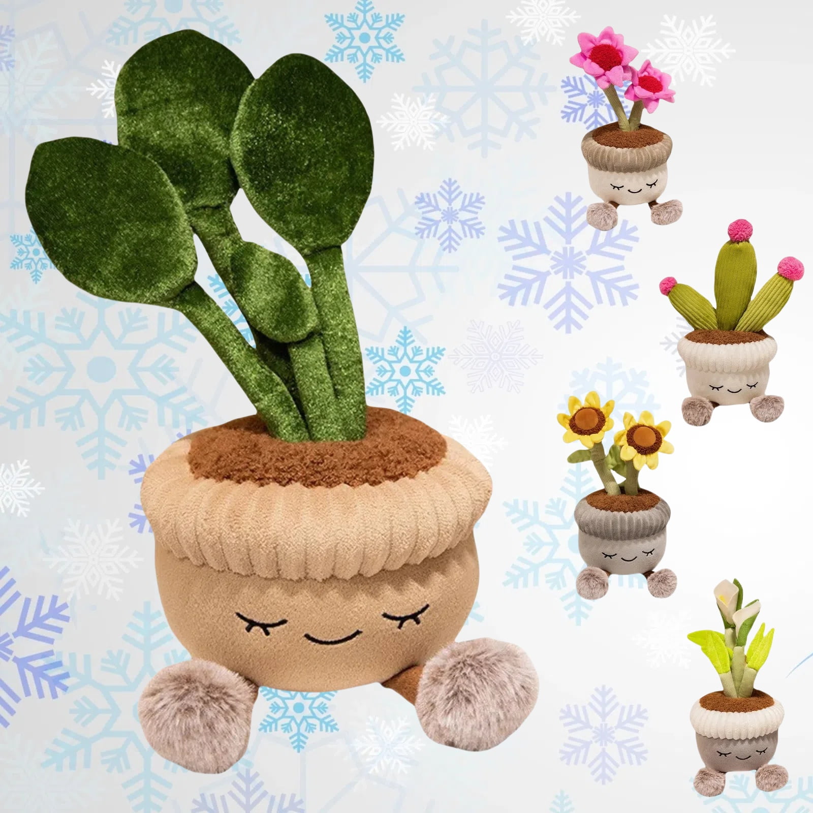 Plush Toy Succulent Potted Plants, Simulation of Lovely Succulents with ...