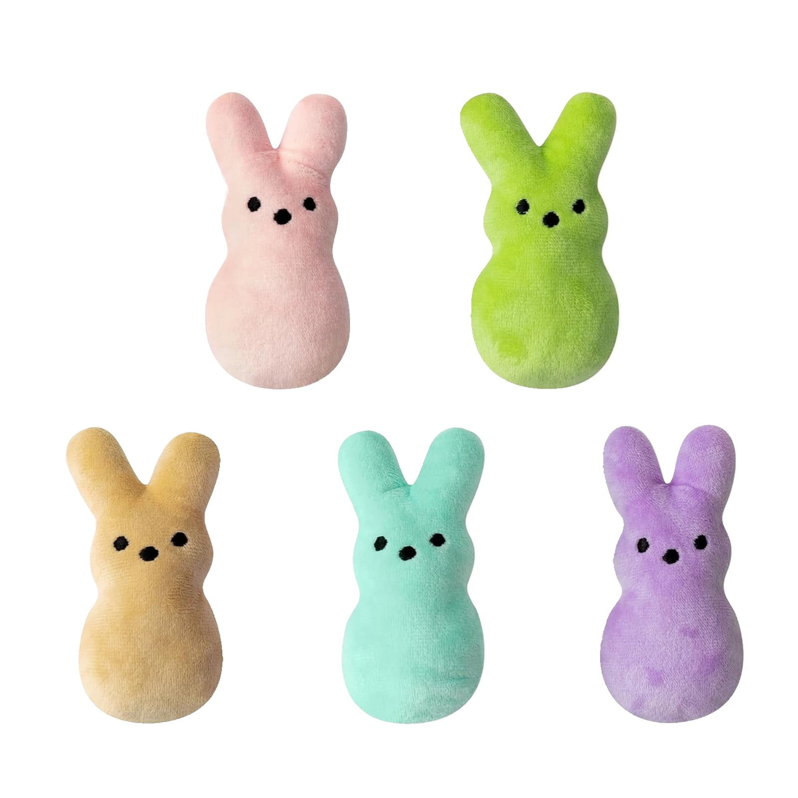 Plush Toys Cute Plushies Set Of 5 Colorful Plush Bunny Toys Soft ...
