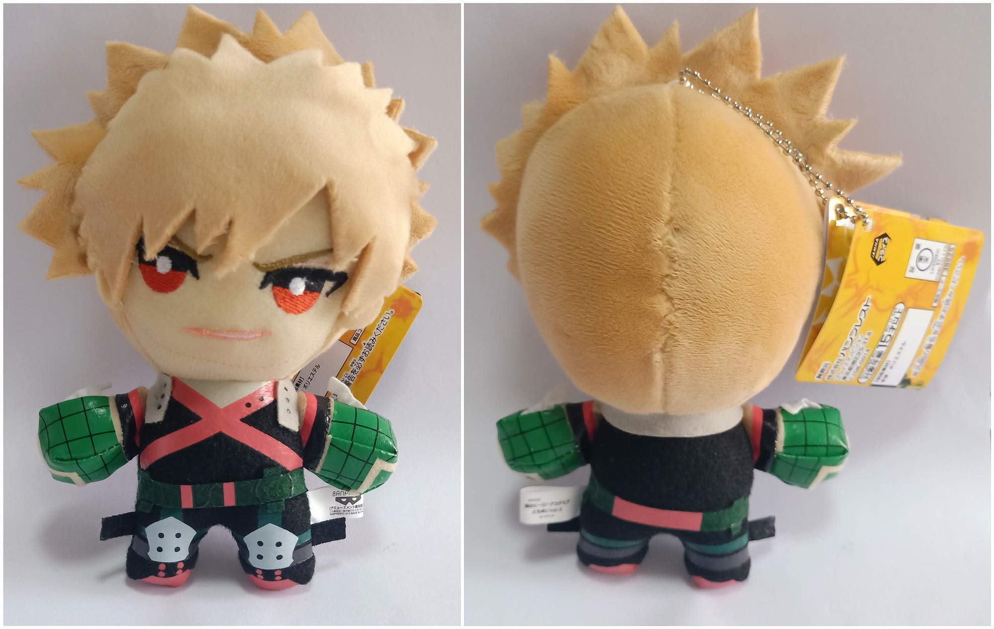 Cute My Hero Animation Bakugo Plush Keychain Toy Deku Todoroki Bakugou ...