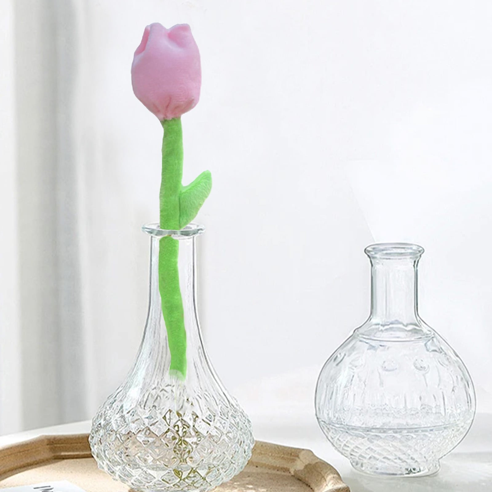 Plush Tulip Flower, Stuffed Tulip Flower, Bendable Stems Plush Bouquet ...