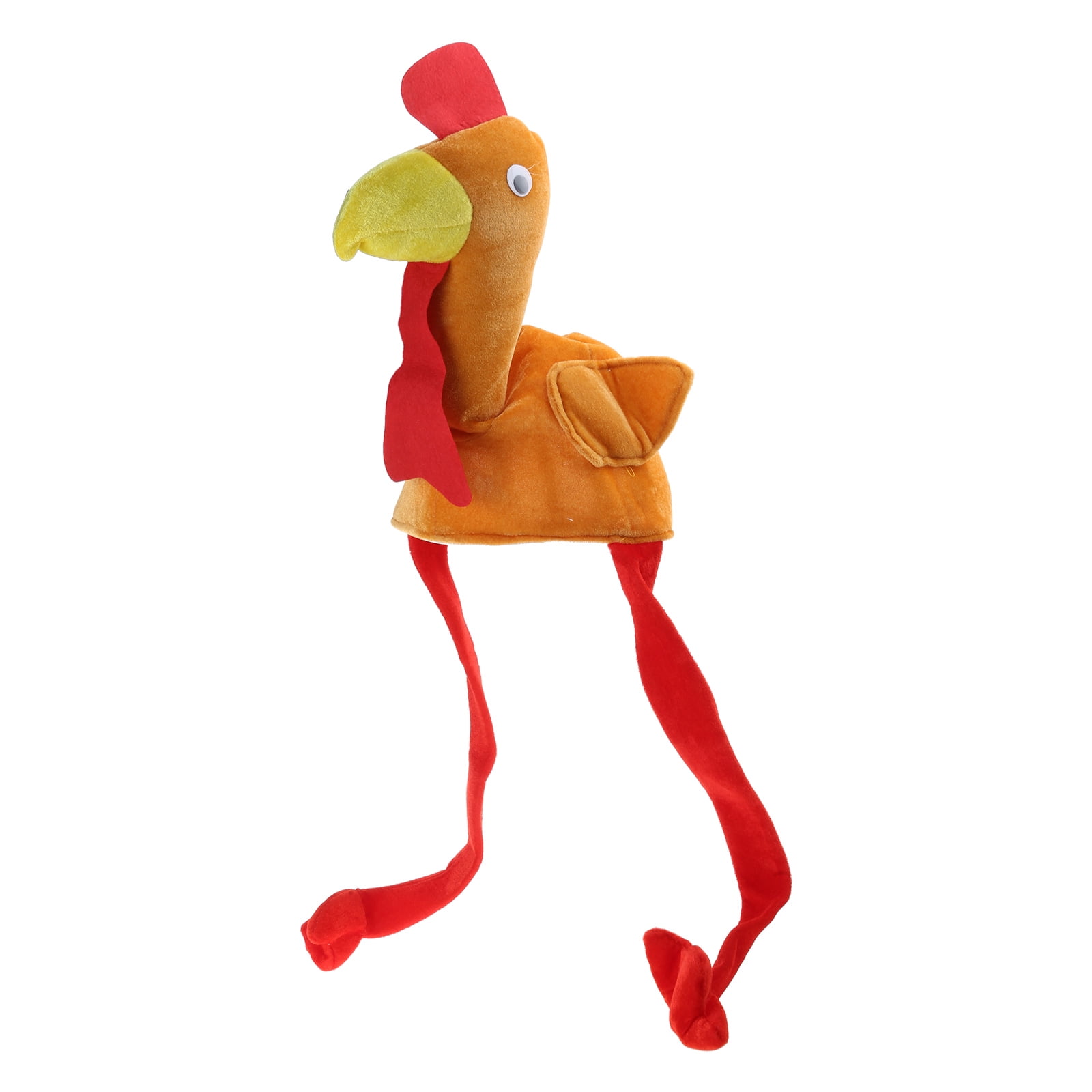 Plush Turkey Thanksgiving Turkey Hat Novelty Cooked Chicken Secret ...