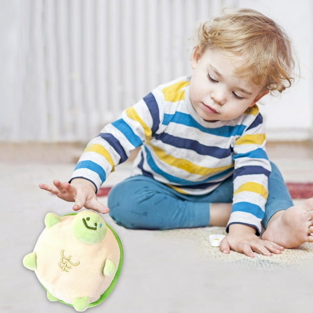 Plush Turtle Squeaky Toy for Kids - Soft Fabric Stuffed Animal ...