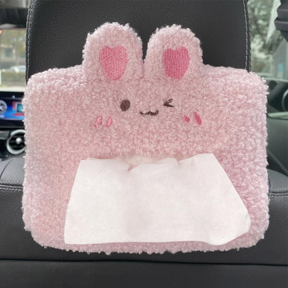 Plush Universal Car Tissue Box with Cartoon Design for Tidy Tissue ...
