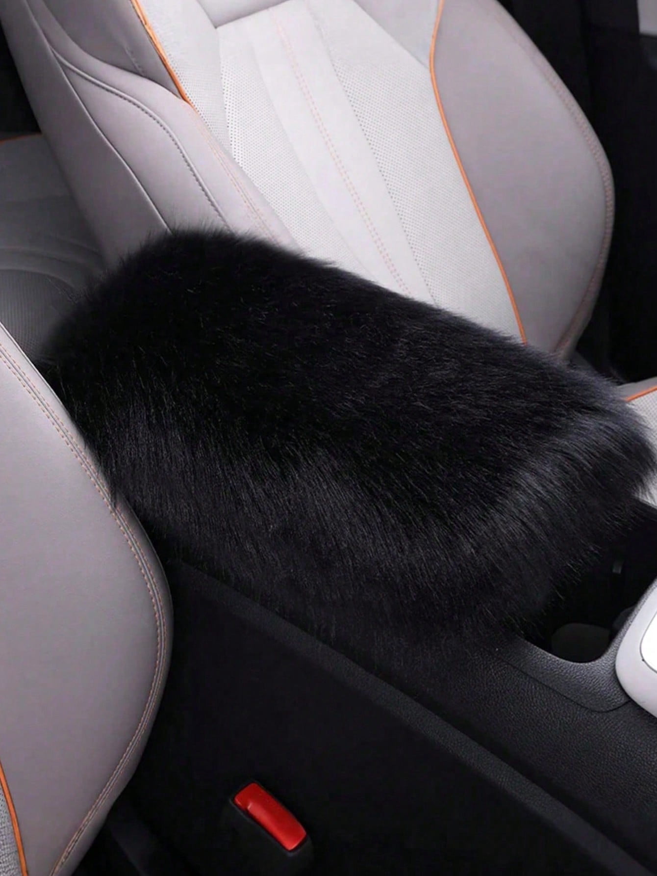 Plush Velvet Armrest Cover Pad Soft Center Console Pad for Car SUV ...