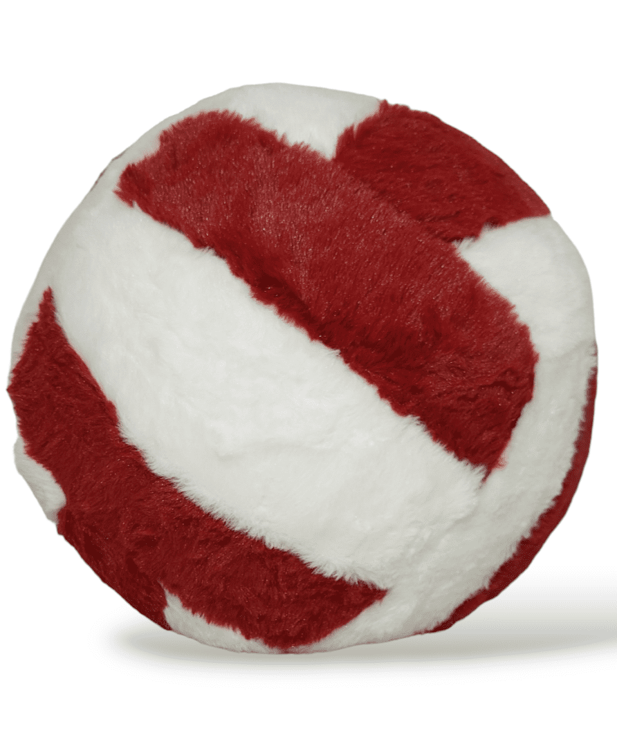 Plush Volleyball Pillow-Dark Red----Oversized, Super Soft Material ...