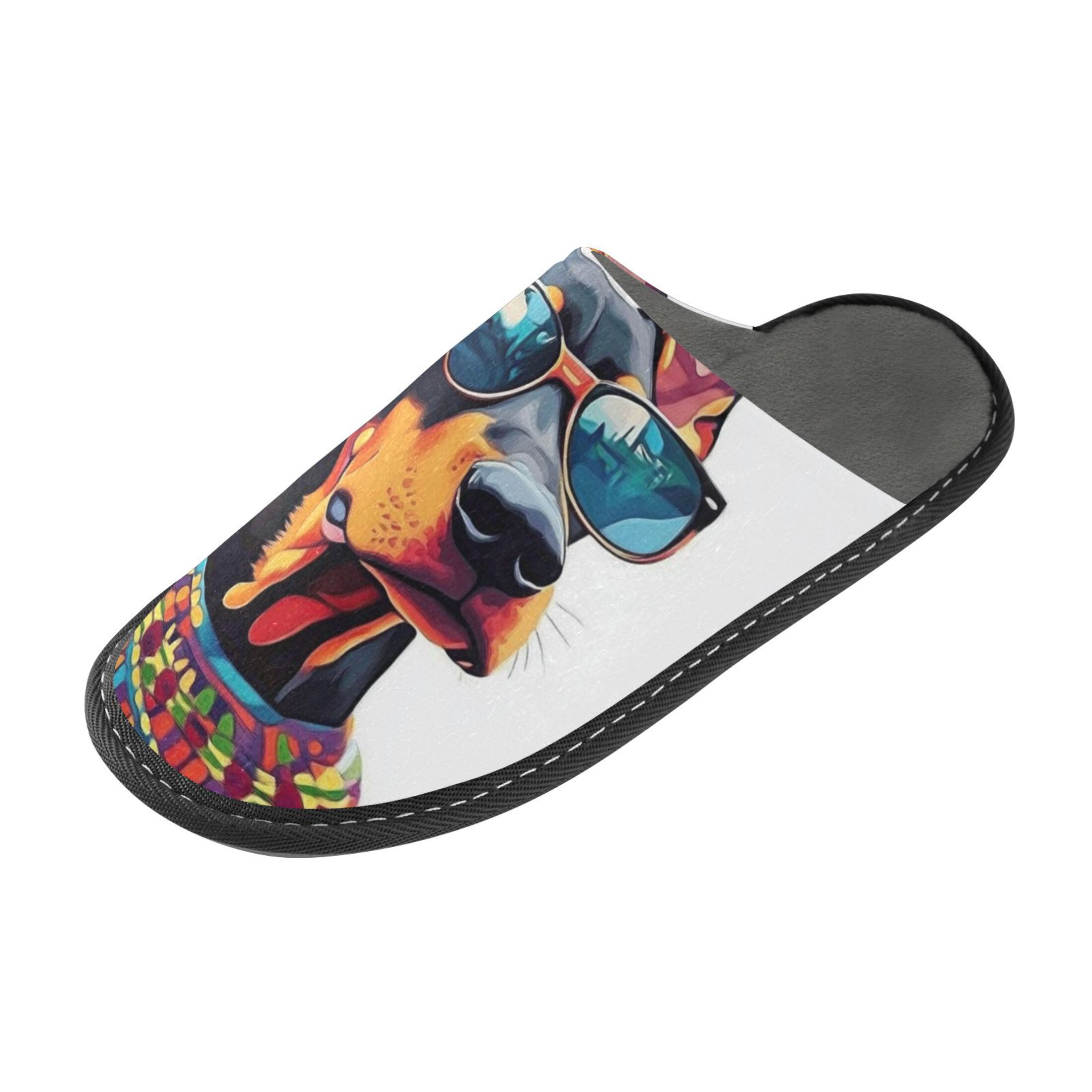 Plush rubber slippers soft gauze slippers with waterproof and wear ...