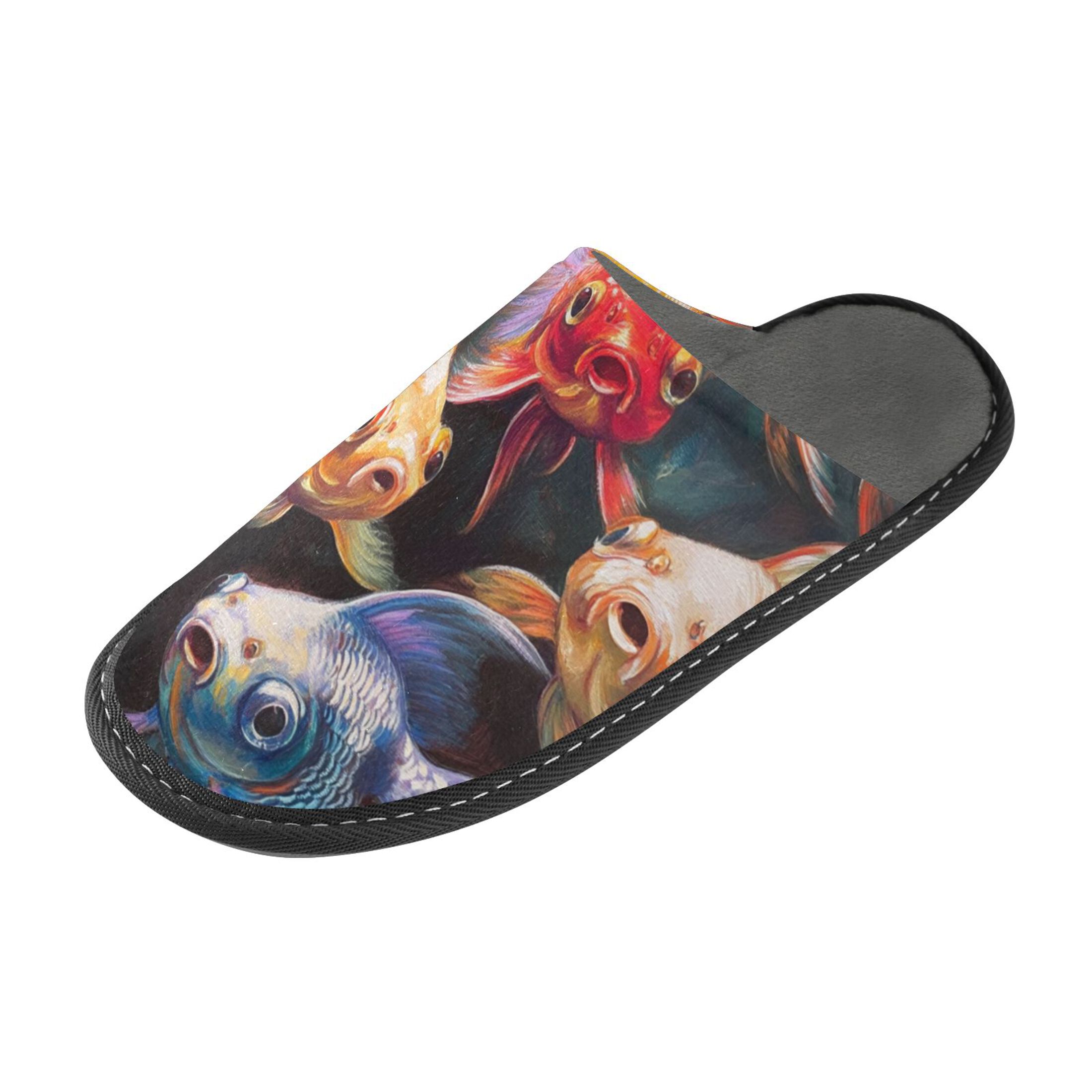 Plush rubber slippers soft gauze slippers with waterproof and wear ...
