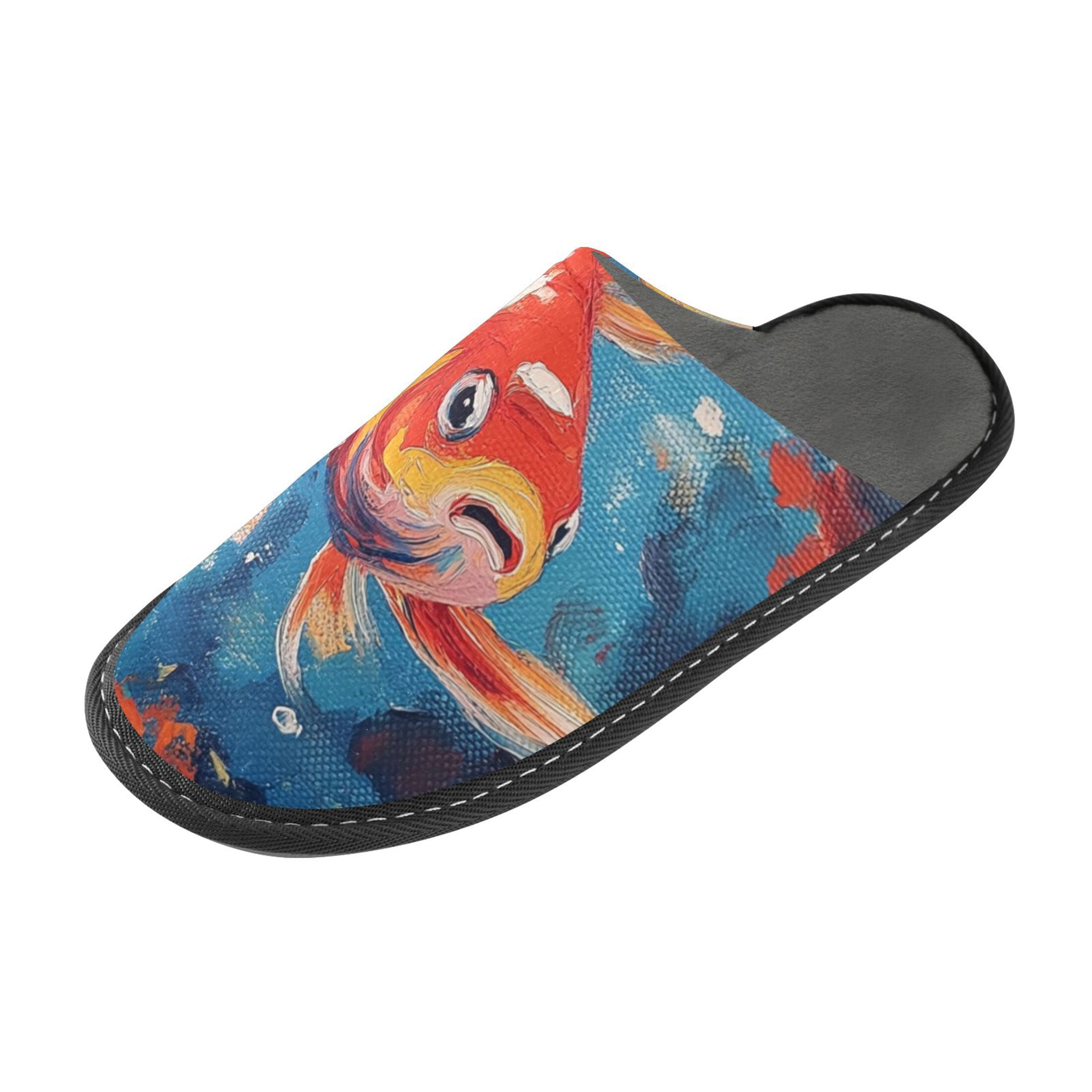 Plush rubber slippers soft gauze slippers with waterproof and wear ...