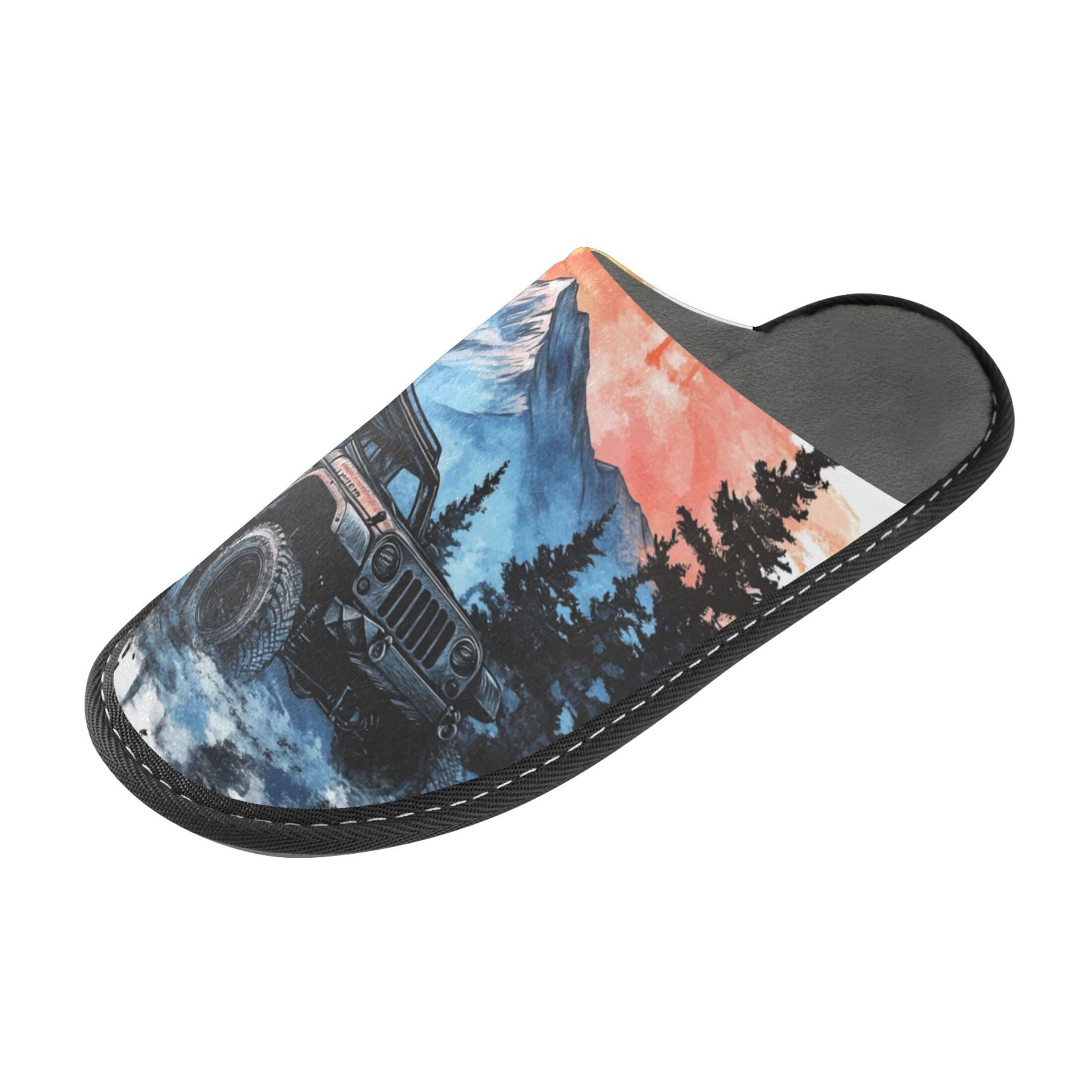 Plush rubber slippers soft gauze slippers with waterproof and wear ...