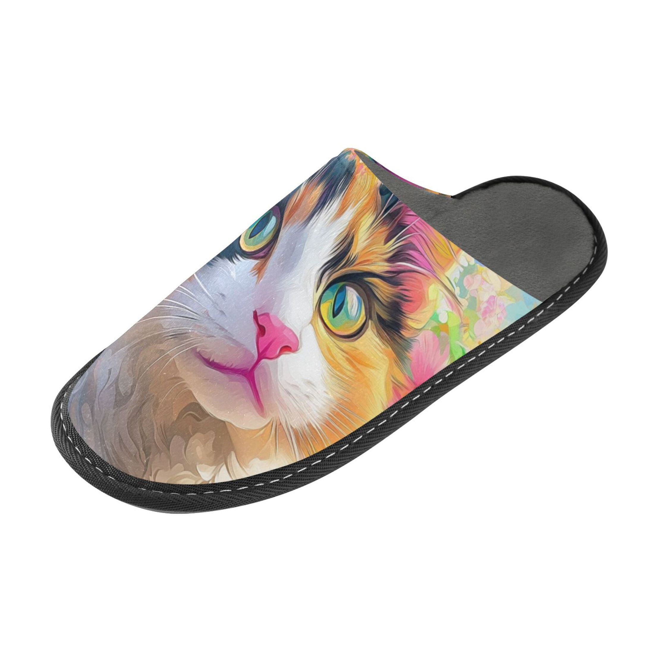 Plush rubber slippers soft gauze slippers with waterproof and wear ...