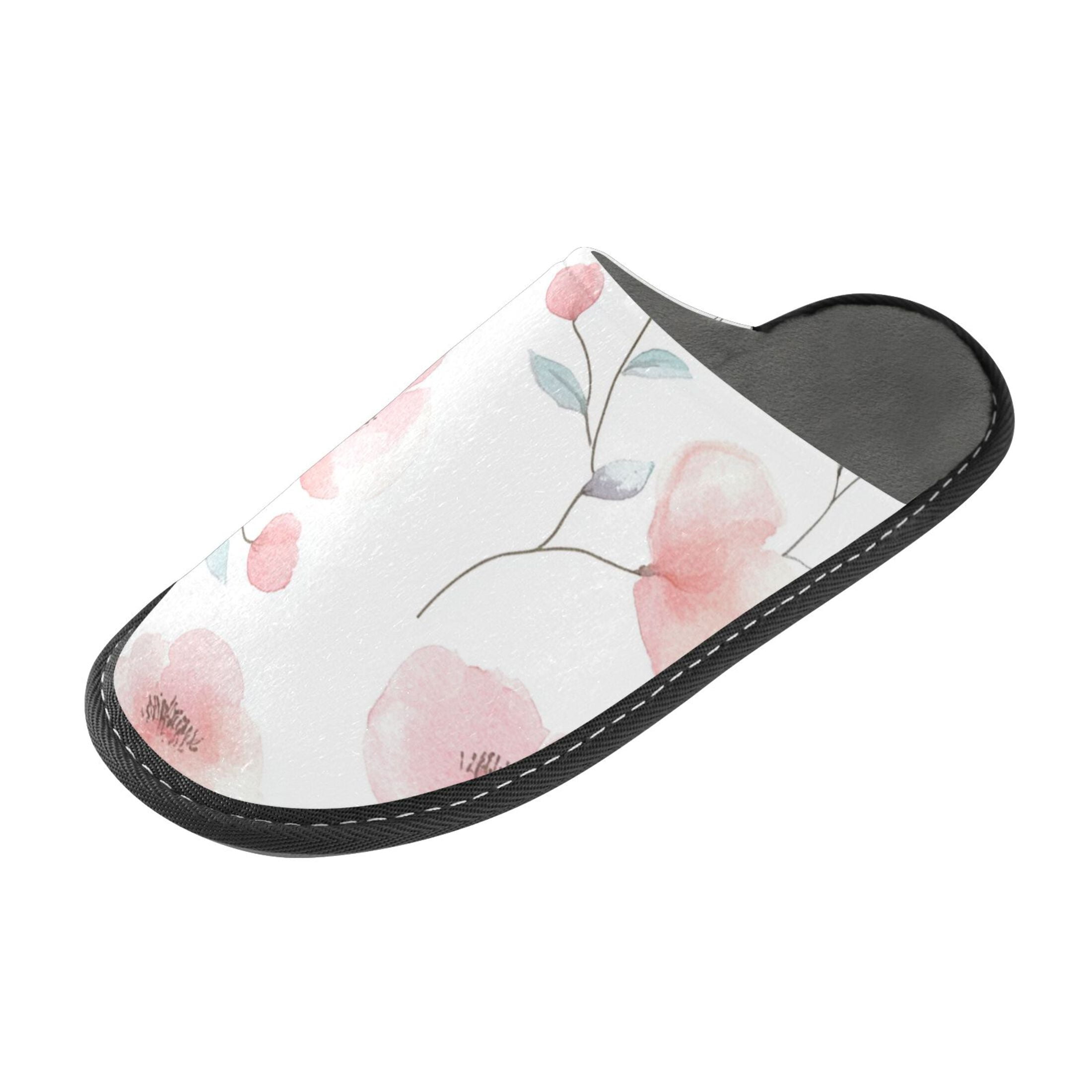 Plush rubber slippers soft gauze slippers with waterproof and wear ...