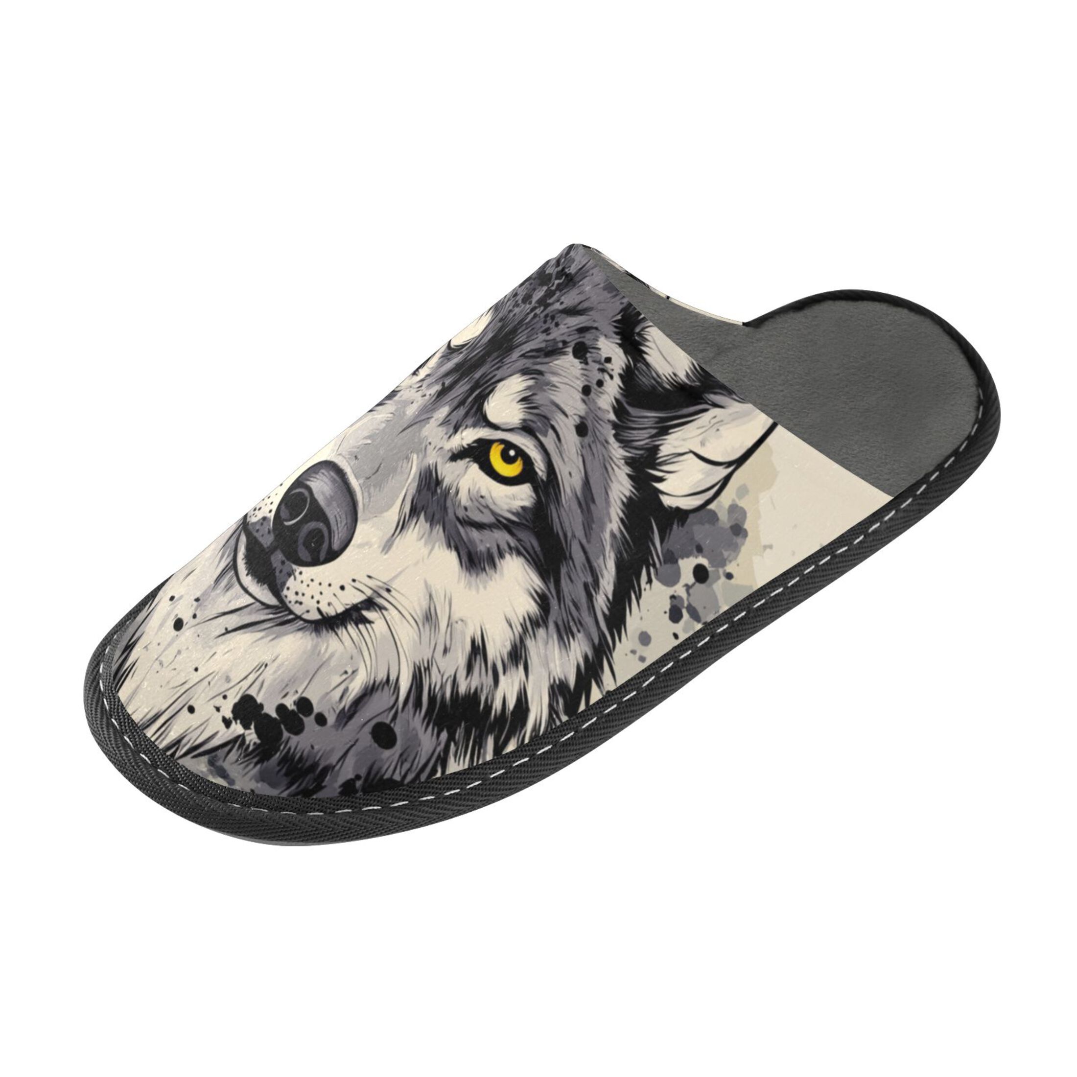 Plush rubber slippers soft gauze slippers with waterproof and wear ...