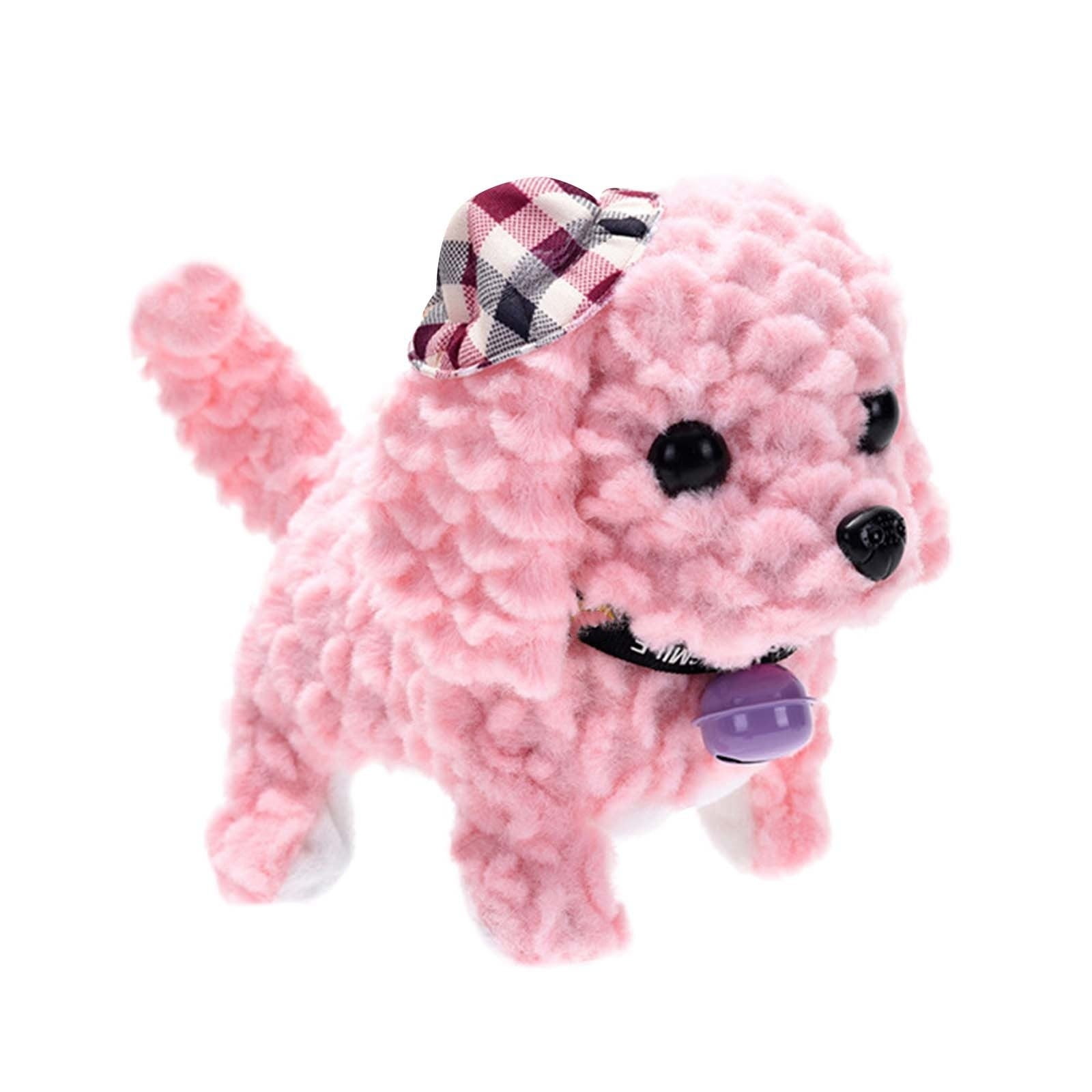 Plush toys Realistic Puppy Toy With Hat & Walking Barking Interactive ...