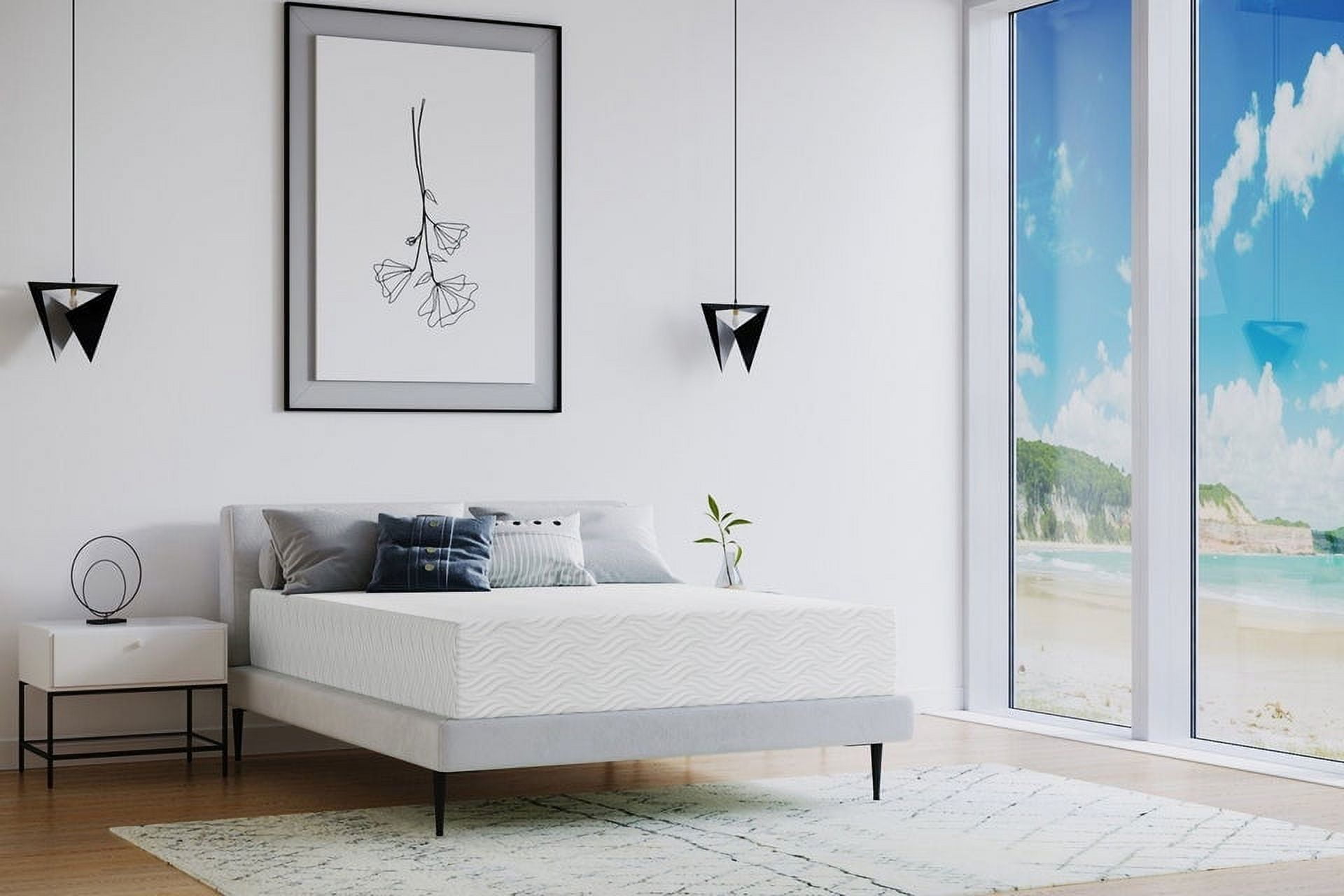 PlushBeds 8" Medium Eco Bliss Hybrid Latex Mattress - Queen - Walmart.com