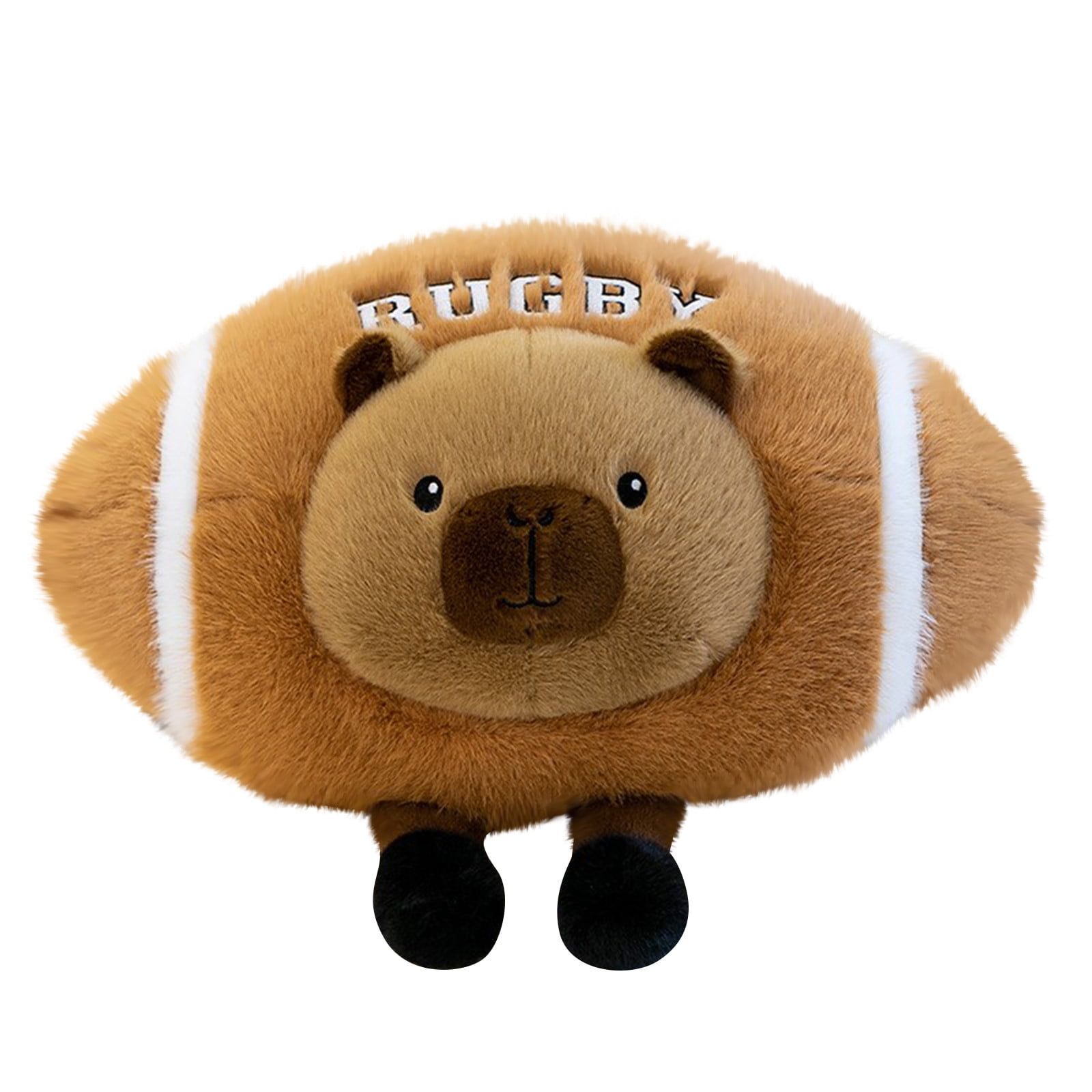 Plushies, Soft Bear Pillow Cute Rugby Shaped Stuffed Animal Toy Hugging ...