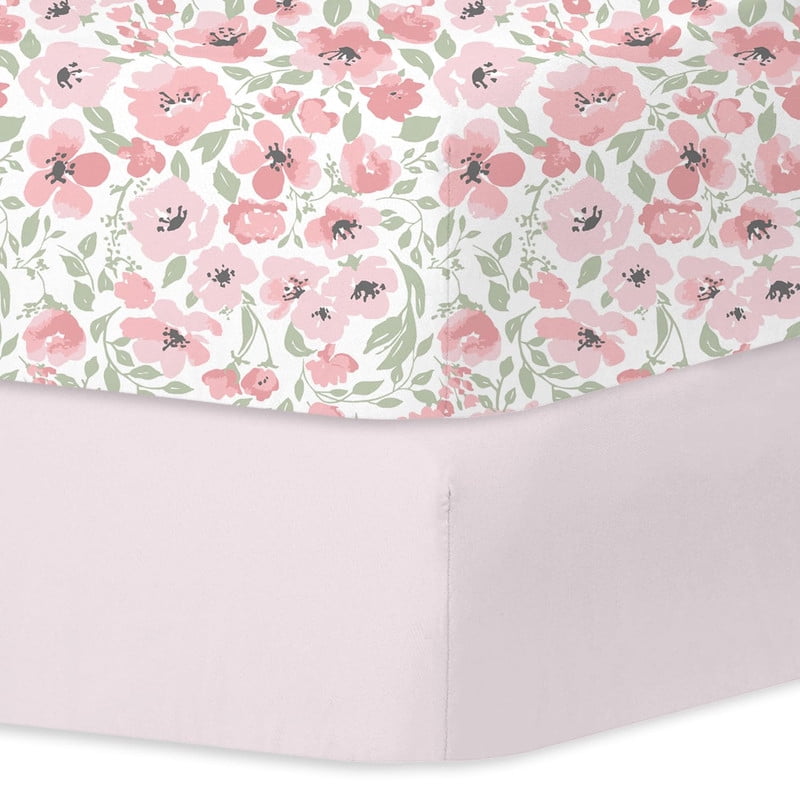 Plushii Baby Crib Sheets Fitted 2 Pack for Boys & Girls, 52'’ x 28 ...