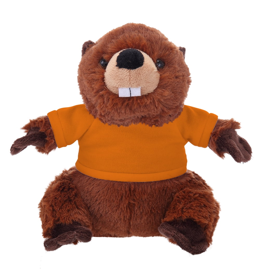 Plushland 8 Inch Floppy Beaver with Tee Plush Stuffed Animal ...