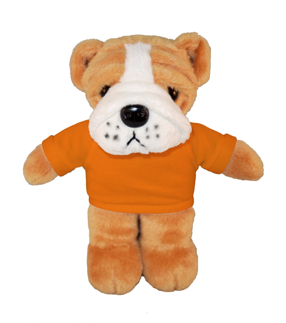 Plushland 8 Inch Floppy Bulldog with Tee Plush Stuffed Animal ...