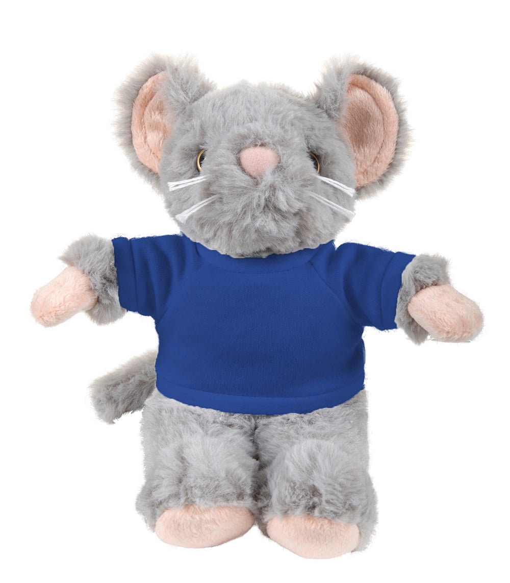 Plushland 8 Inch Floppy Mouse with Tee Plush Stuffed Animal ...