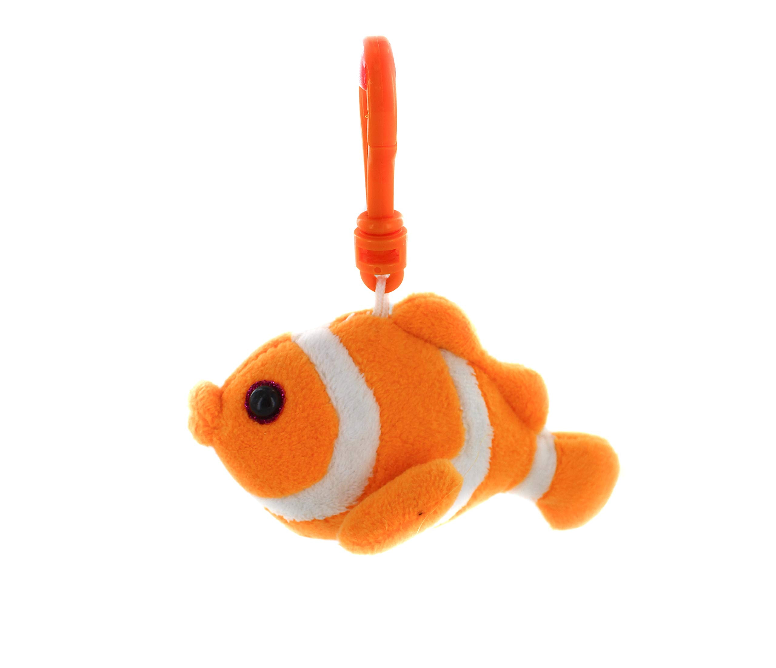 Plushland Adorable Shiner the Clown Fish Keychain 4 Inches Plush ...