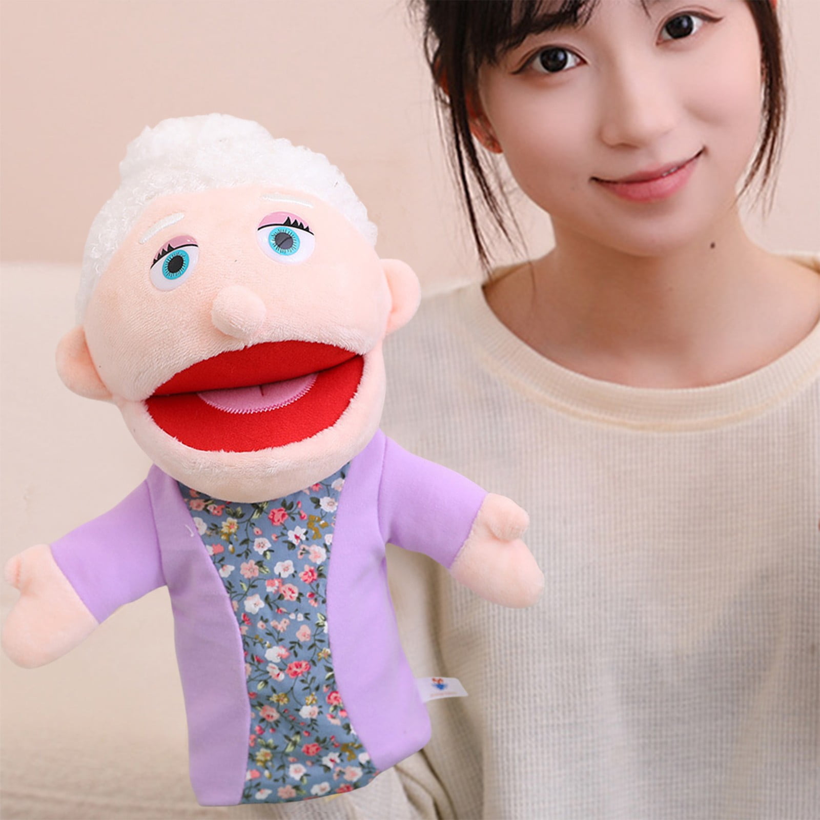 Plushs Puppet With Movable Mouth Character Puppet For Parent-Child ...