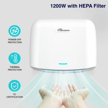 Royal Sovereign Electric Personal Hand Dryer, Small Wall Power Heat Dry ...