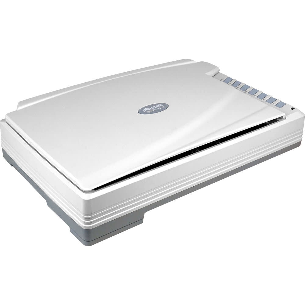Plustek Opticpro A320E Flatbed Scanner, White - Walmart.com